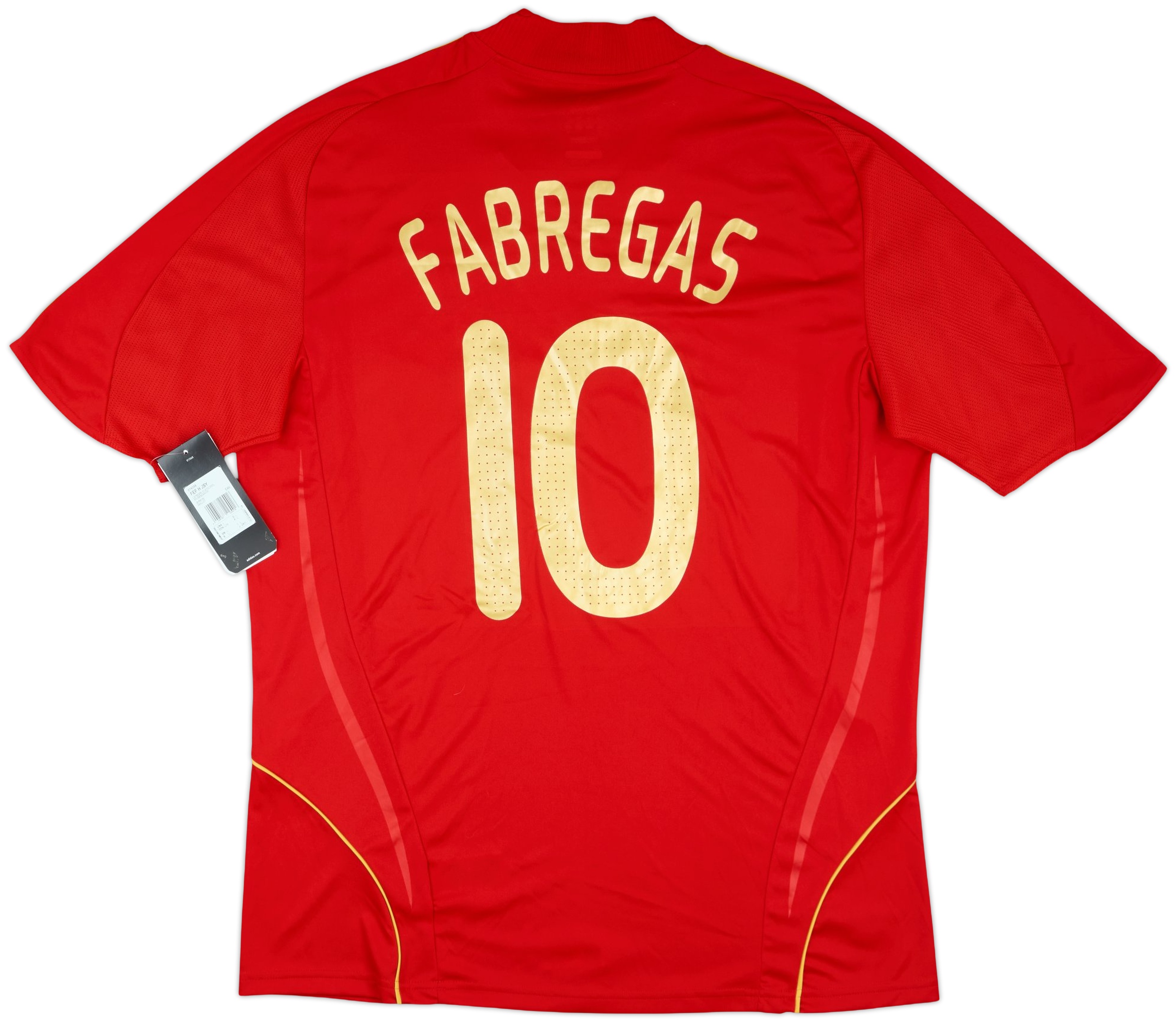 2007-09 Spain Home Shirt Fabregas #10 (L)