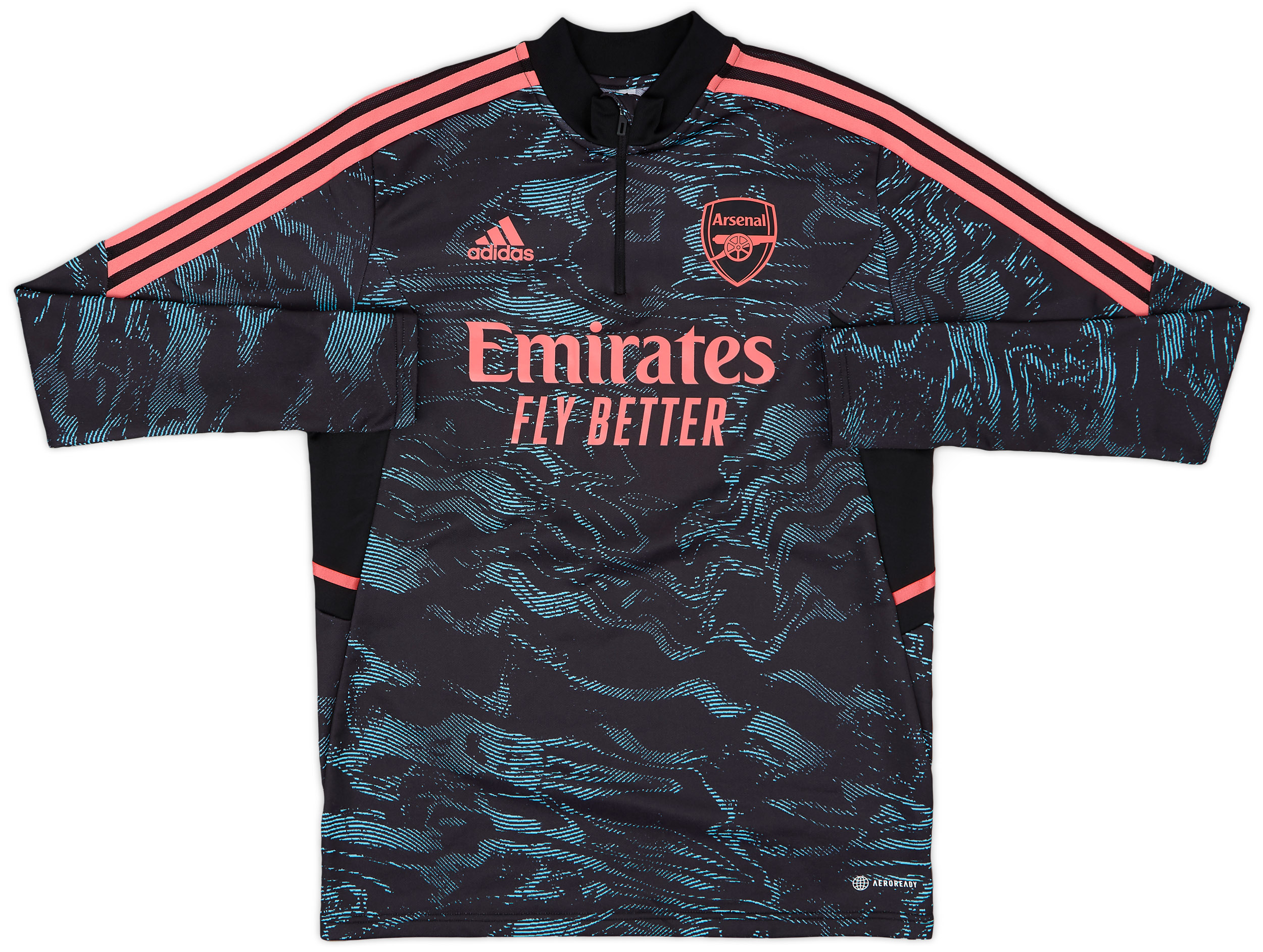 2022-23 Arsenal adidas 1/4 Zip Training Top - 8/10 - (M)