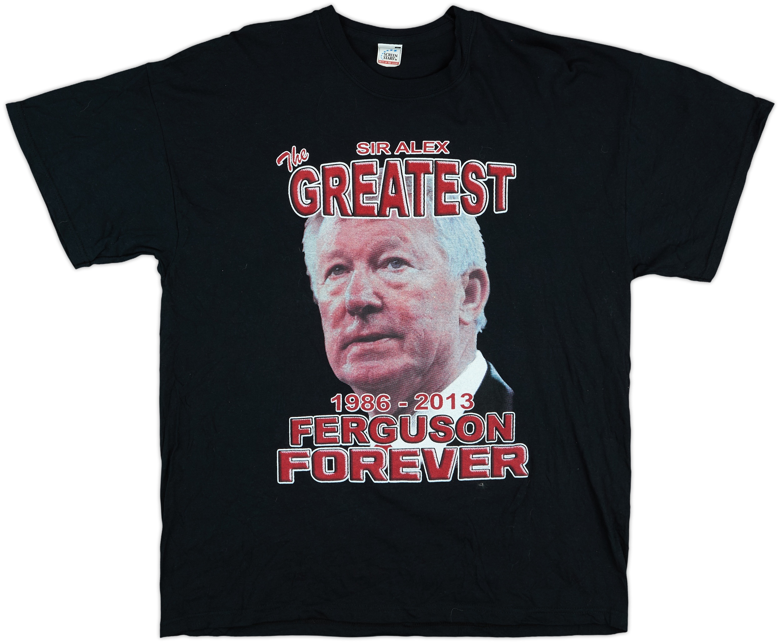 2013-14 Manchester United 'Farewell Fergie' Cotton Tee - 9/10 - (XL)