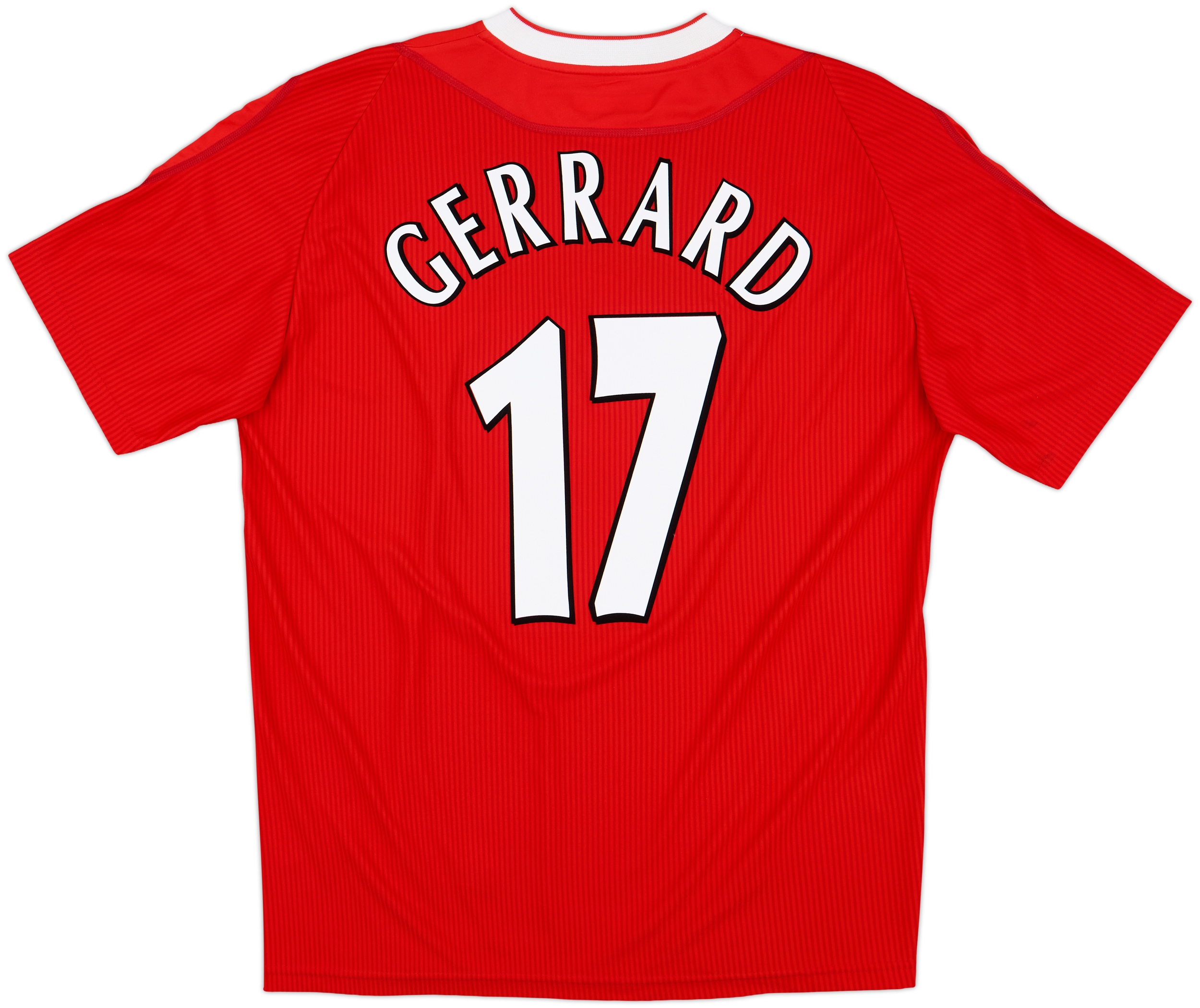 2002-04 Liverpool 'Worthington Cup Final' Home Shirt Gerrard #17 - 9/10 ...