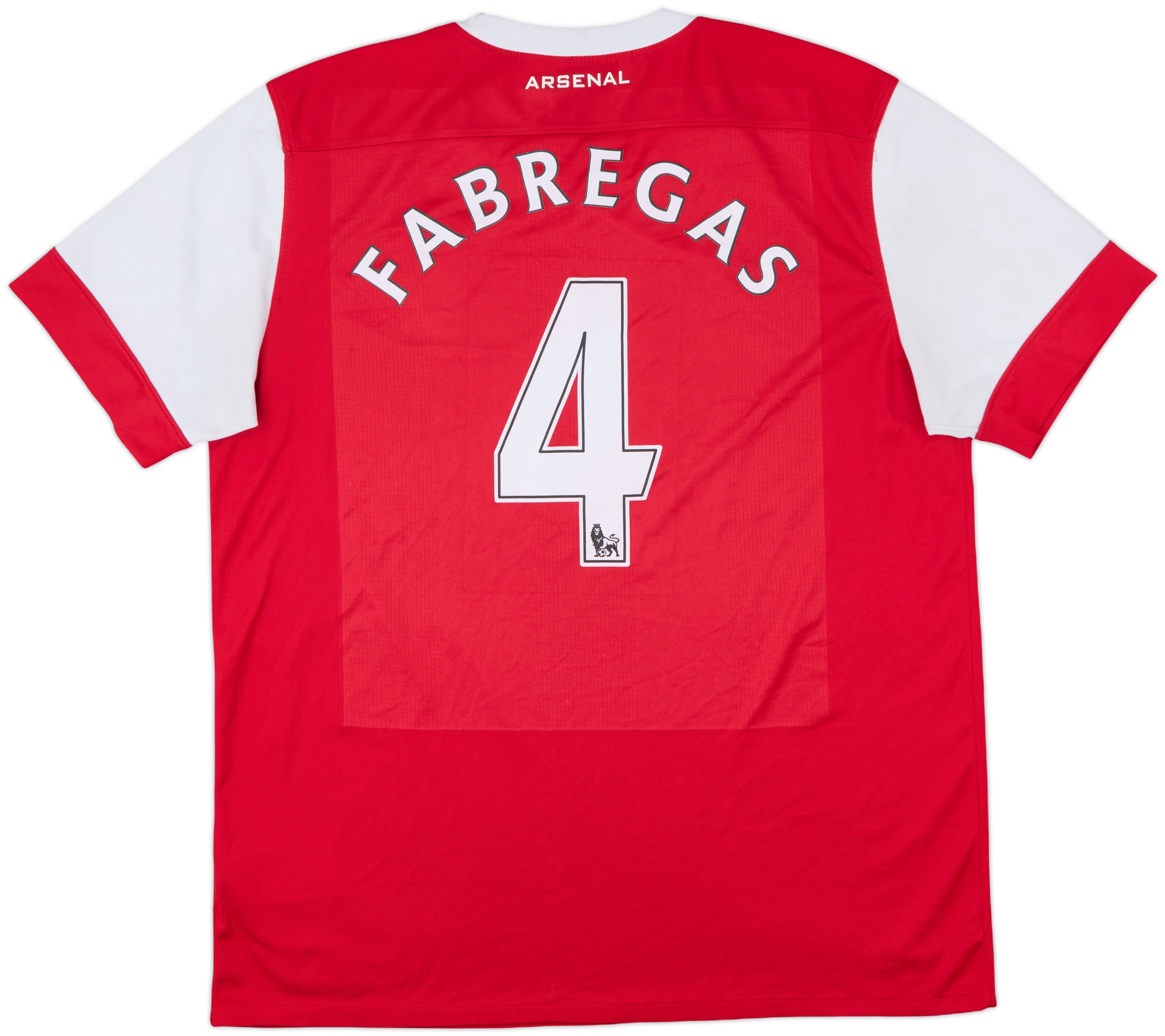 2010-11 Arsenal Home Shirt Fabregas #4 - 7/10 - (XL)