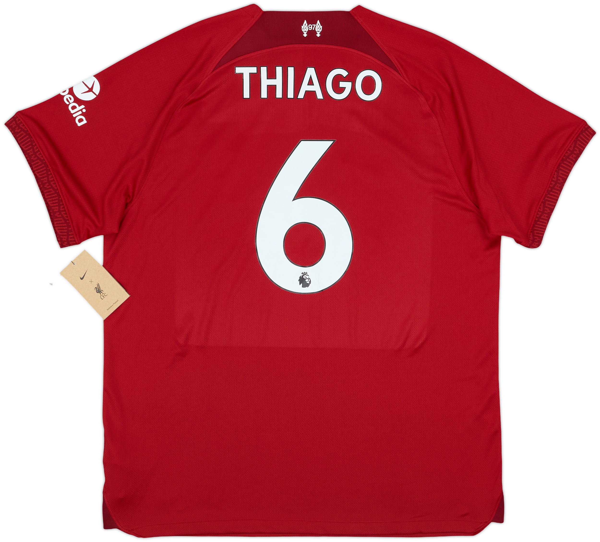 2022-23 Liverpool Home Shirt Thiago #6 (XL)