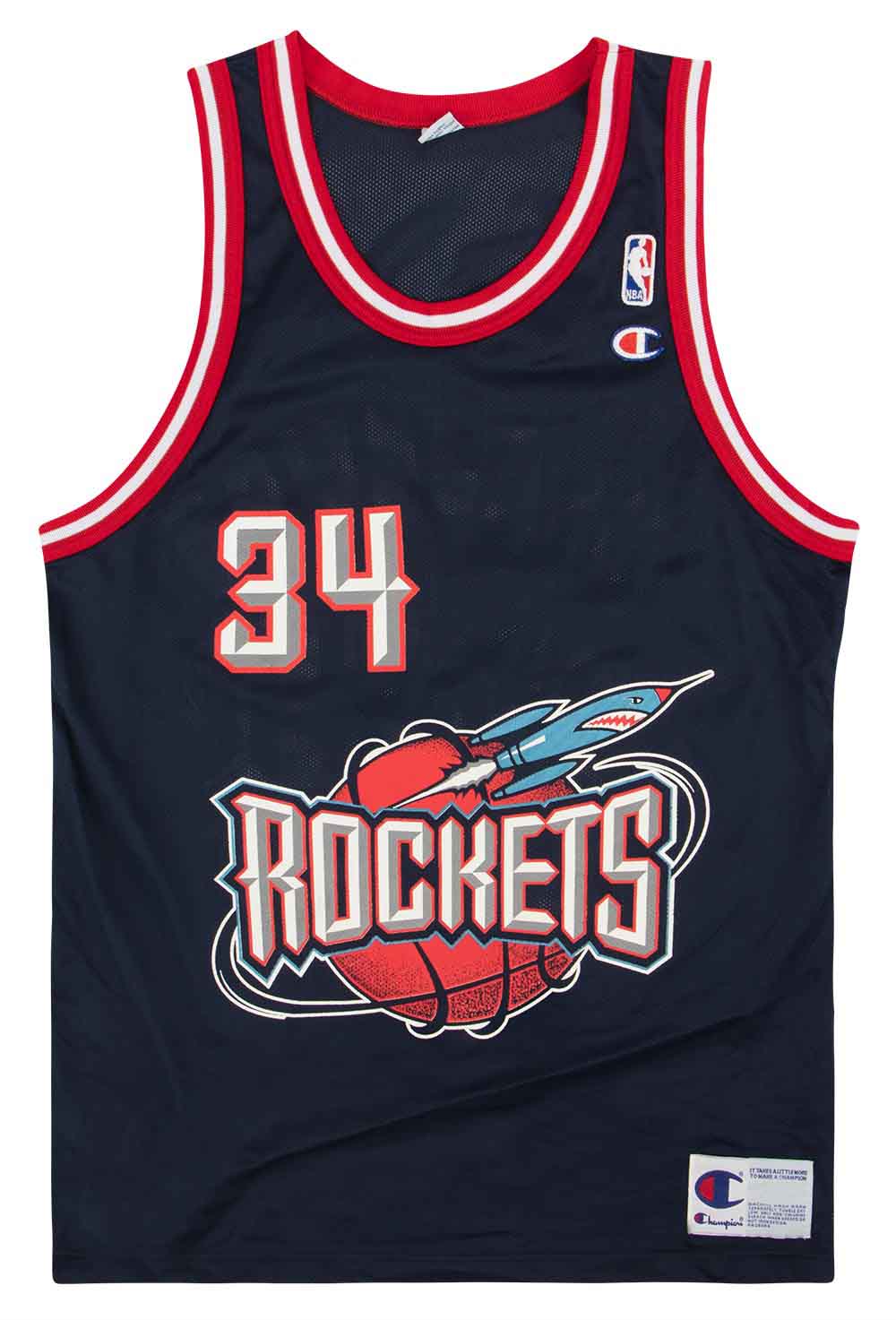 1995-01 Houston Rockets Olajuwon #34 Champion Jersey (Away) XL