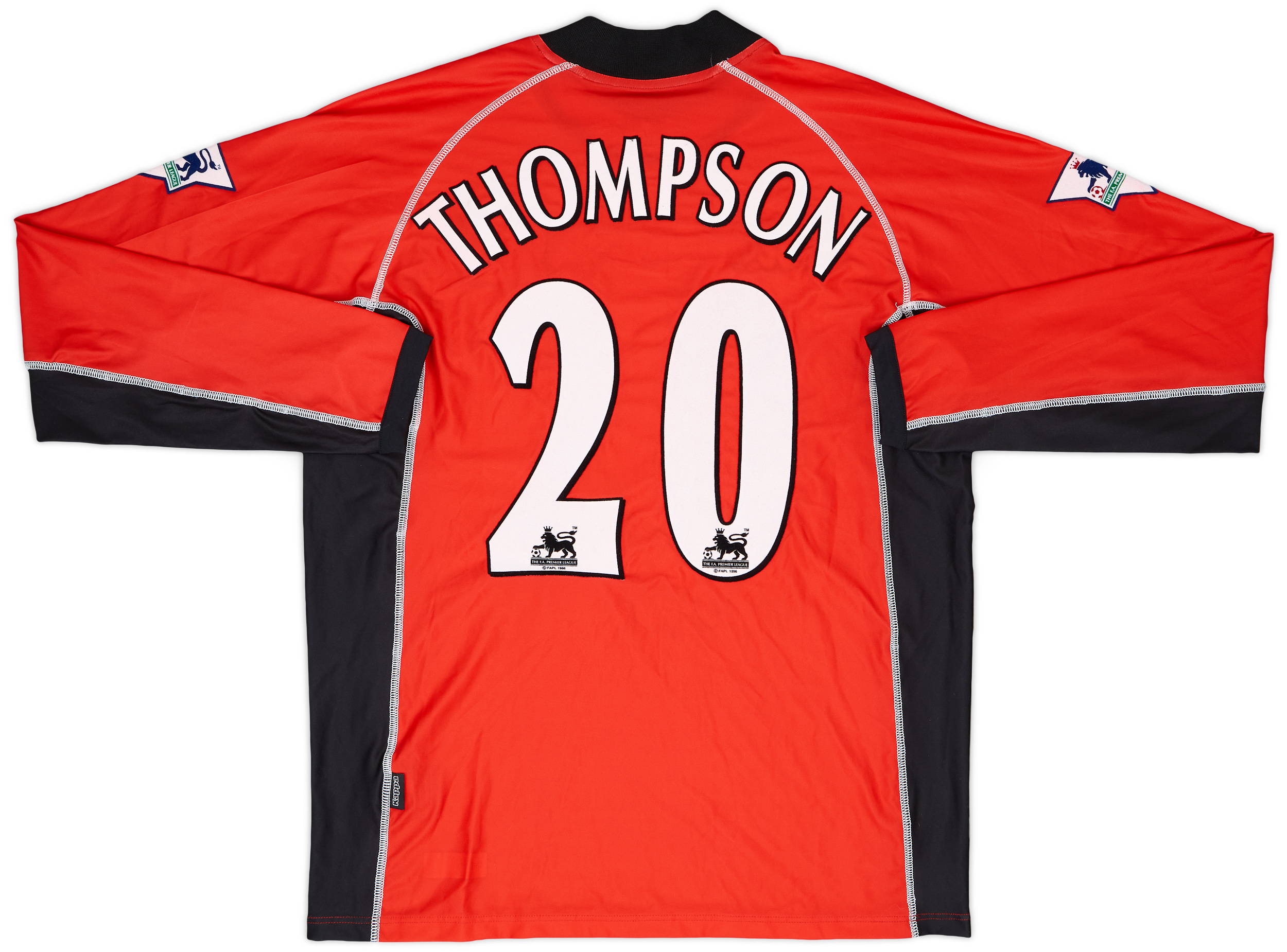 2002-03 Blackburn Match Issue Signed Away Shirt Thompson #20