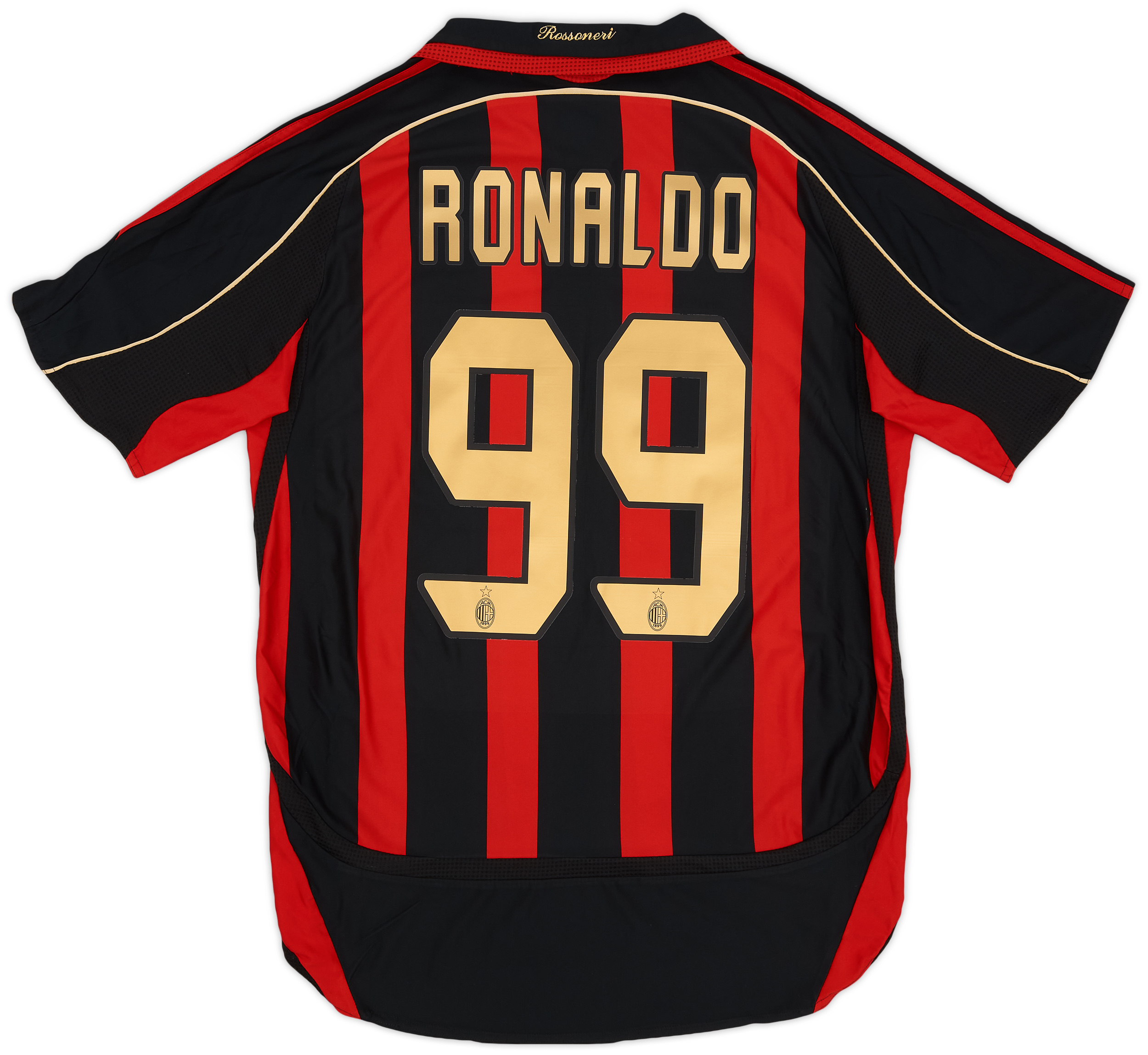 2006-07 AC Milan Home Shirt Ronaldo #99 - 8/10 - (M)