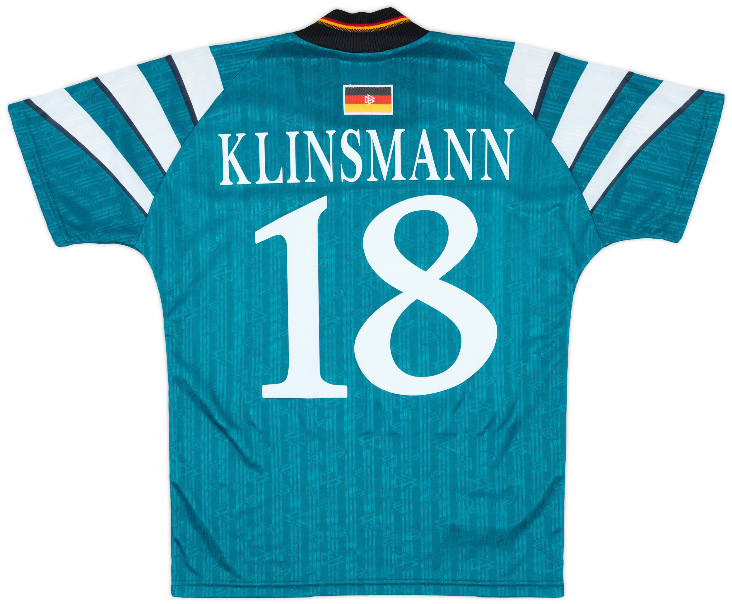 1996-98 Germany Away Shirt Klinsmann #18 - 8/10 - (S)