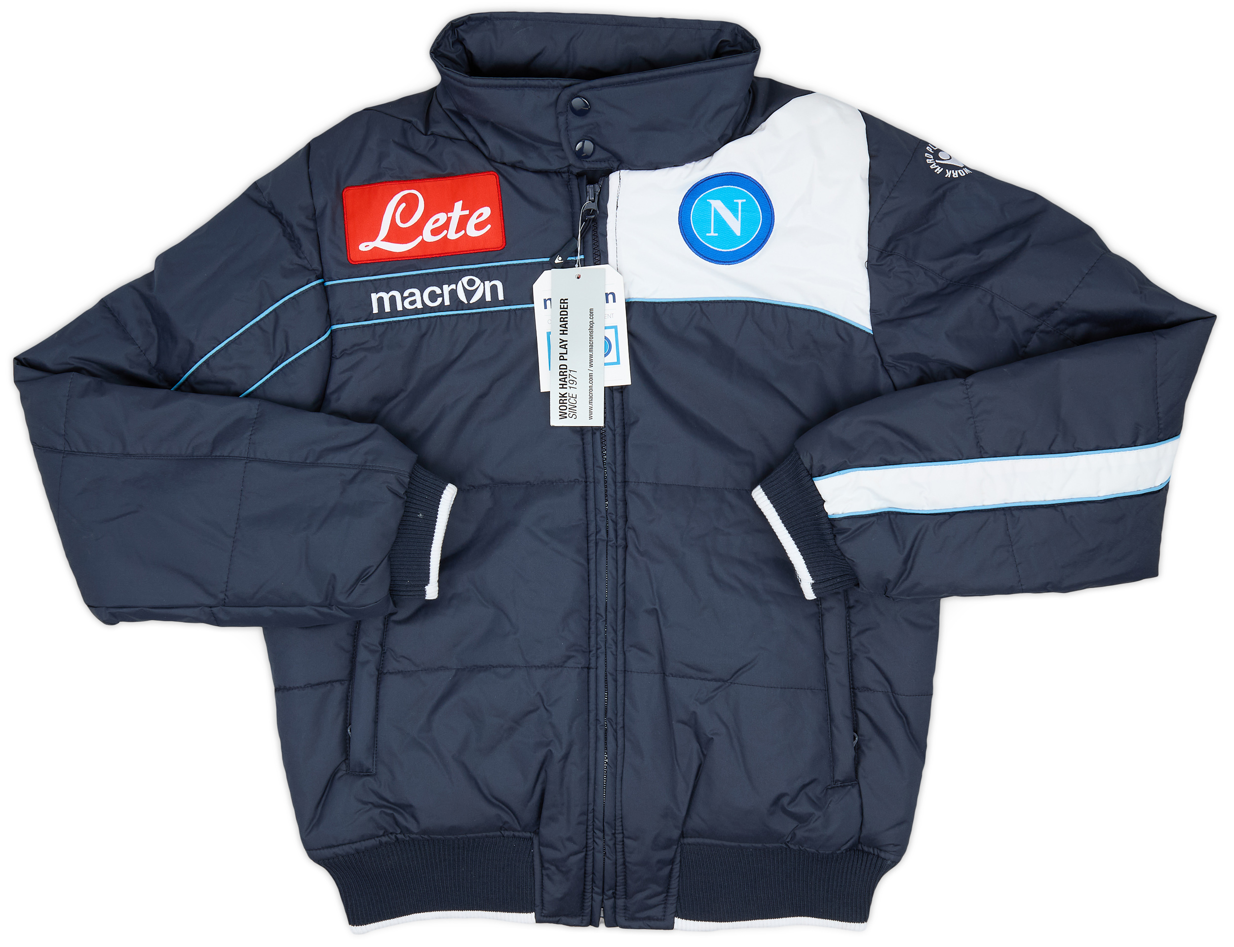 2011-12 Napoli Macron Padded Bench Coat (M)
