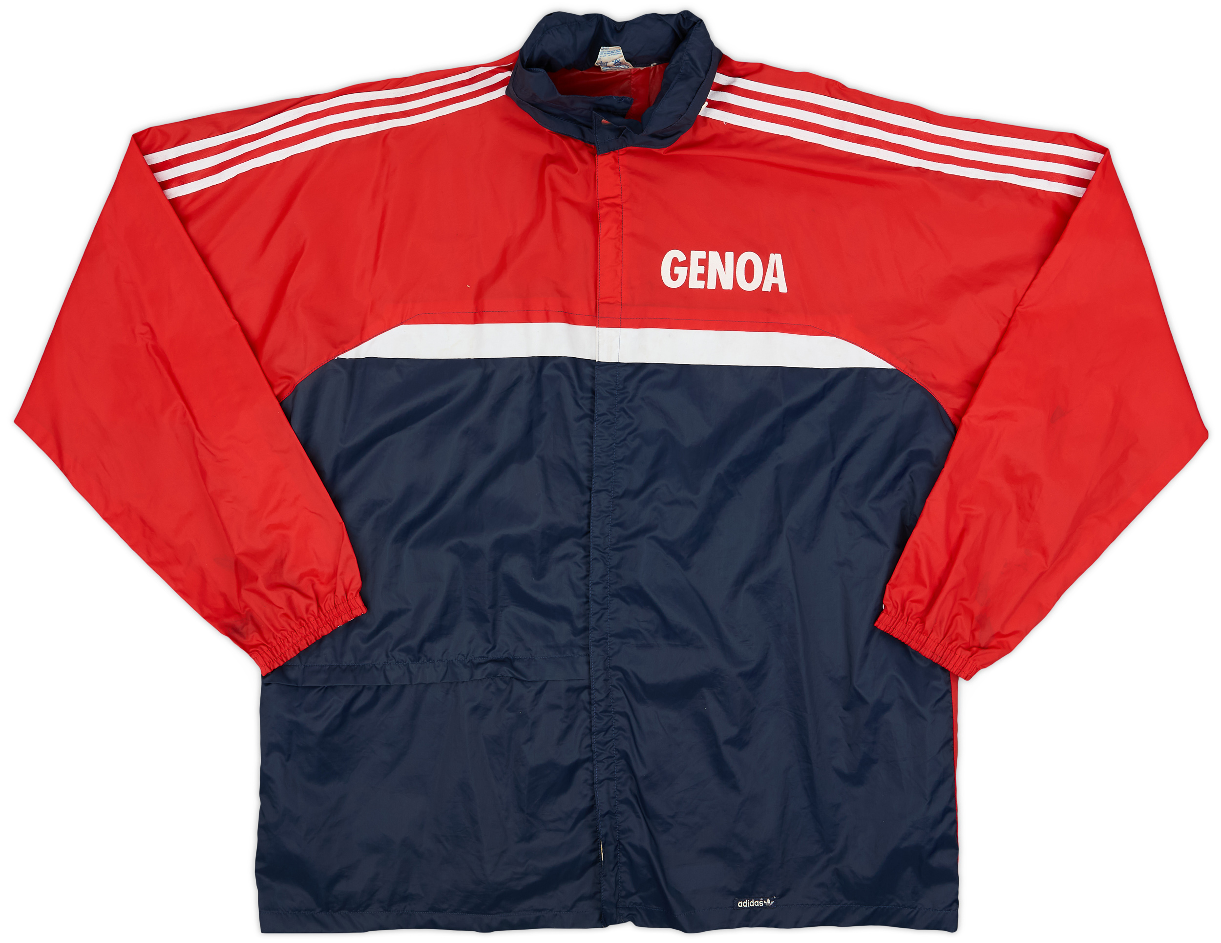 1985-87 Genoa adidas Hooded Rain Jacket - 8/10 - (XXL)