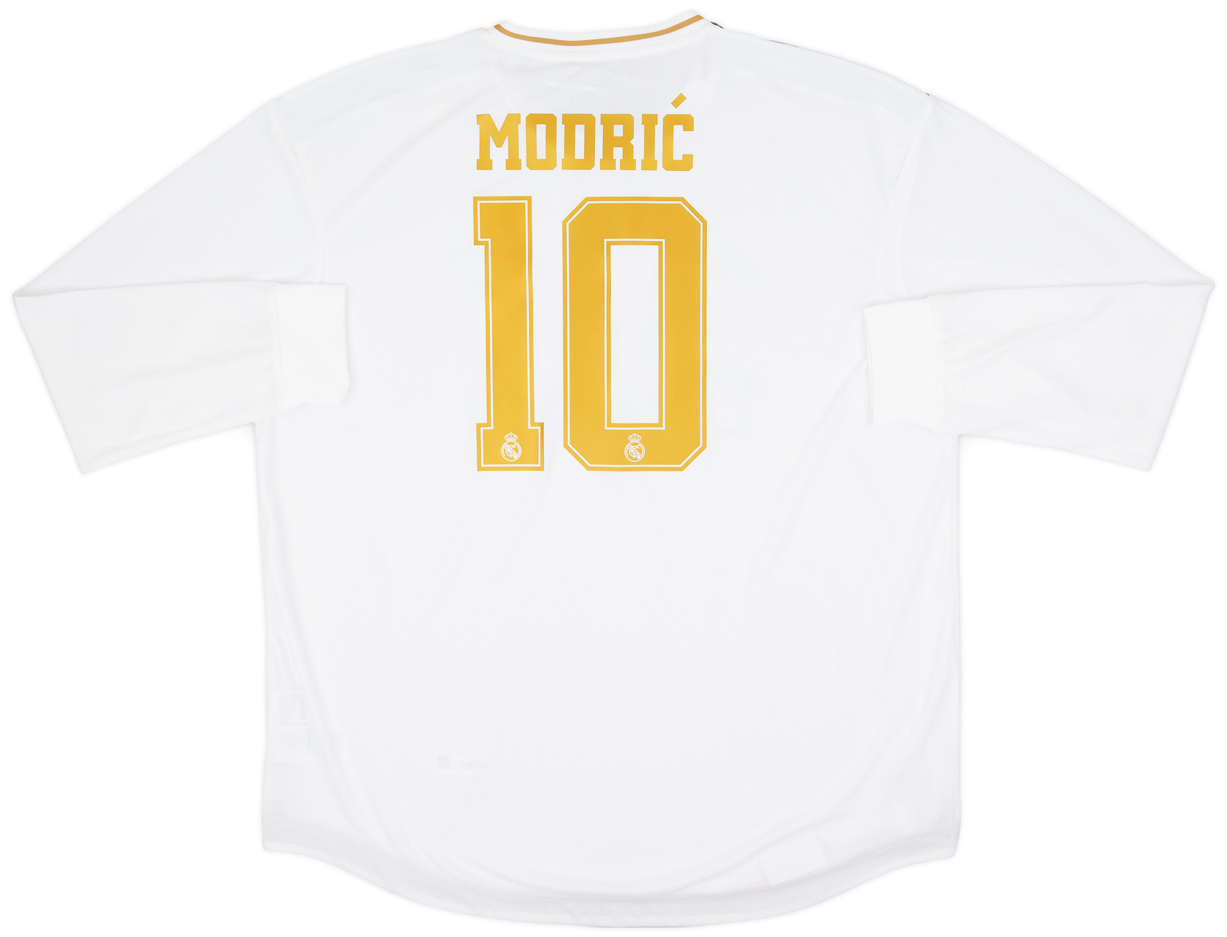 2019-20 Real Madrid Authentic Home L/S Shirt Modric #10 (XXL)