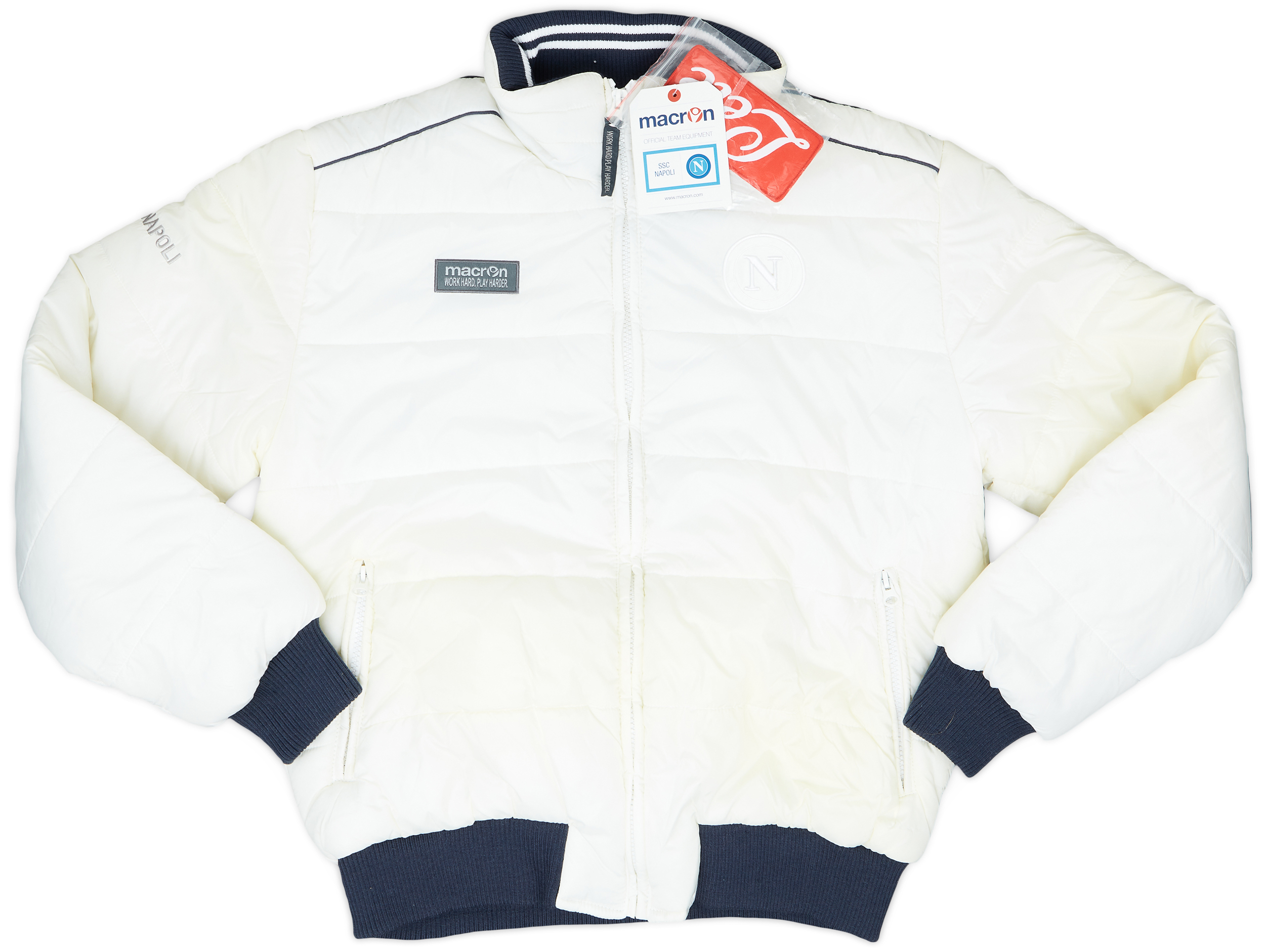 2011-12 Napoli Macron Padded Bench Coat (M)