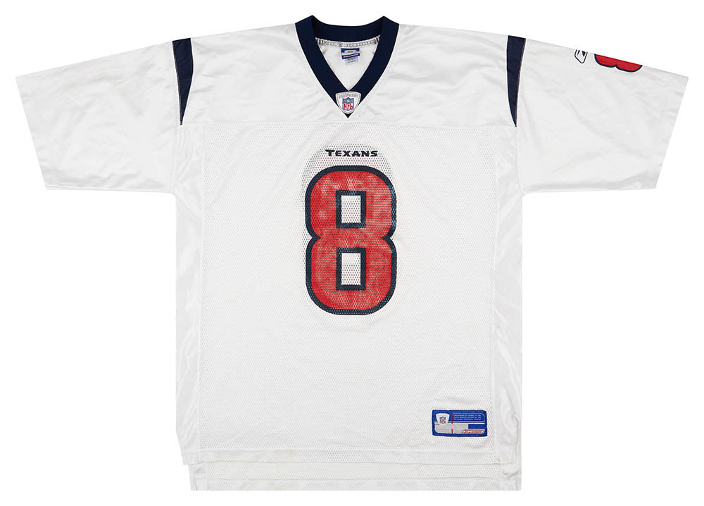 2002-04 Houston Texans Carr #8 Reebok On Field Jersey (Away) XL