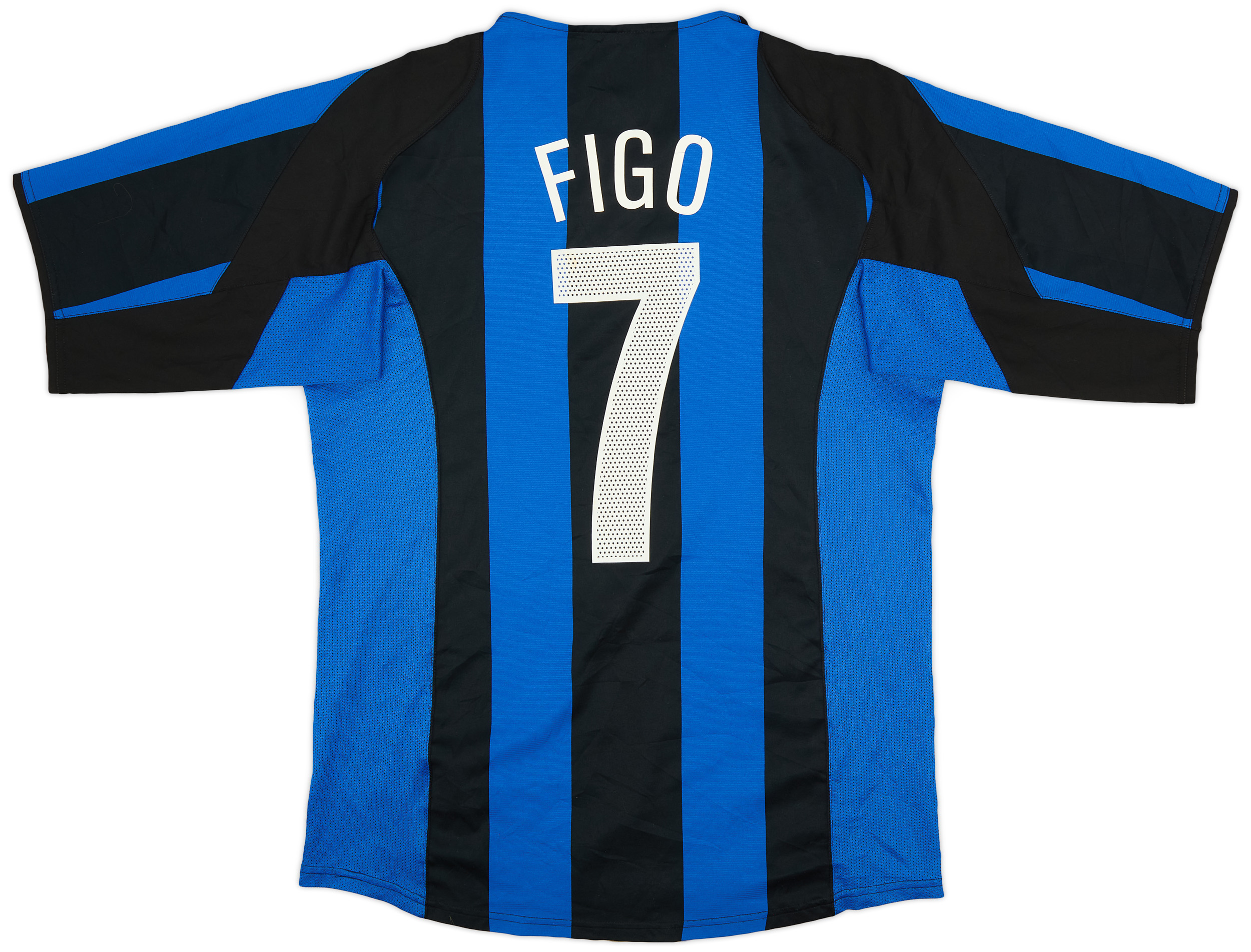 2004-05 Inter Milan Home Shirt Figo #7 - 8/10 - (M)