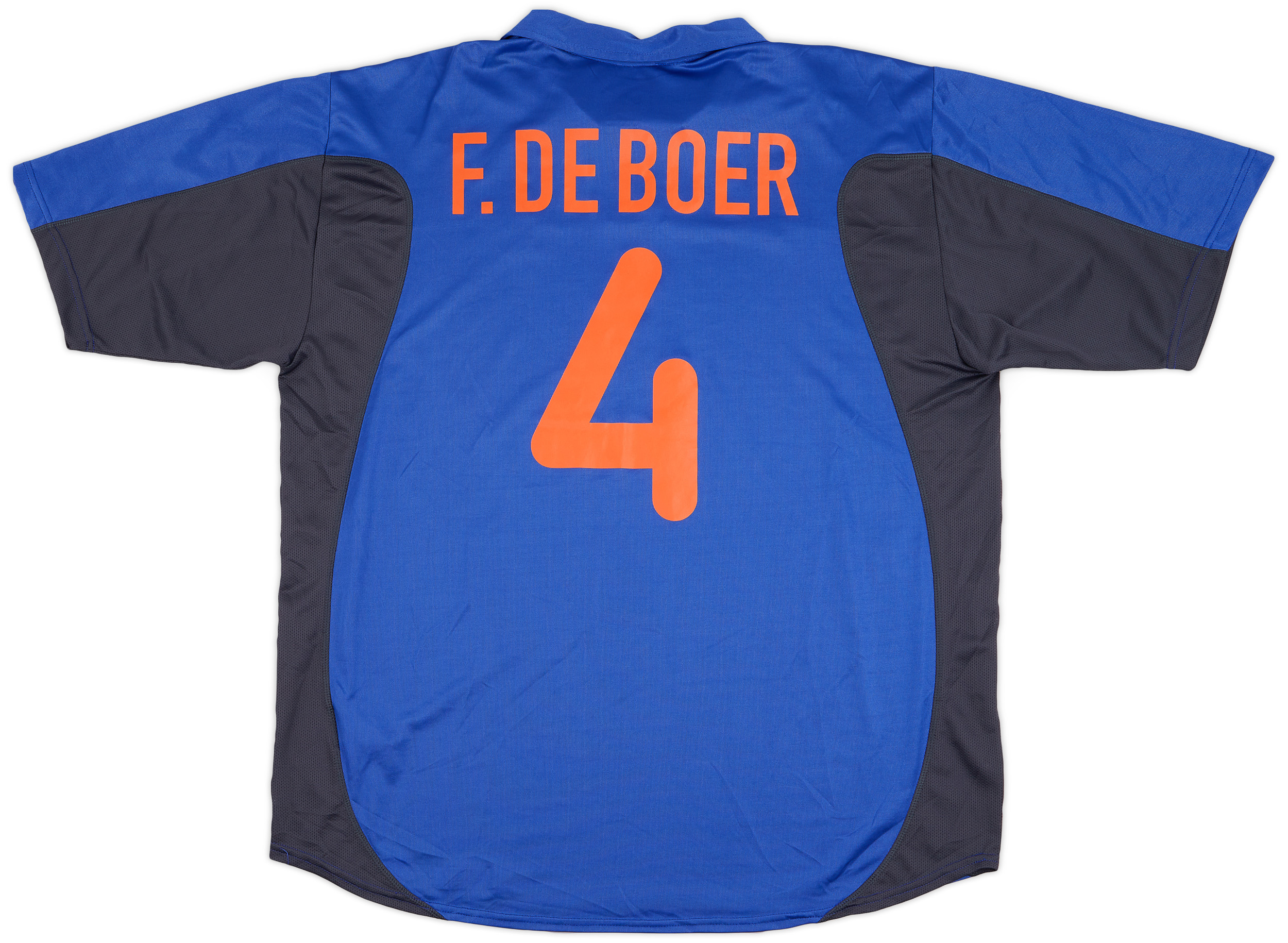 2000-02 Netherlands Away Shirt F. De Boer #4 - 9/10 - (XXL)