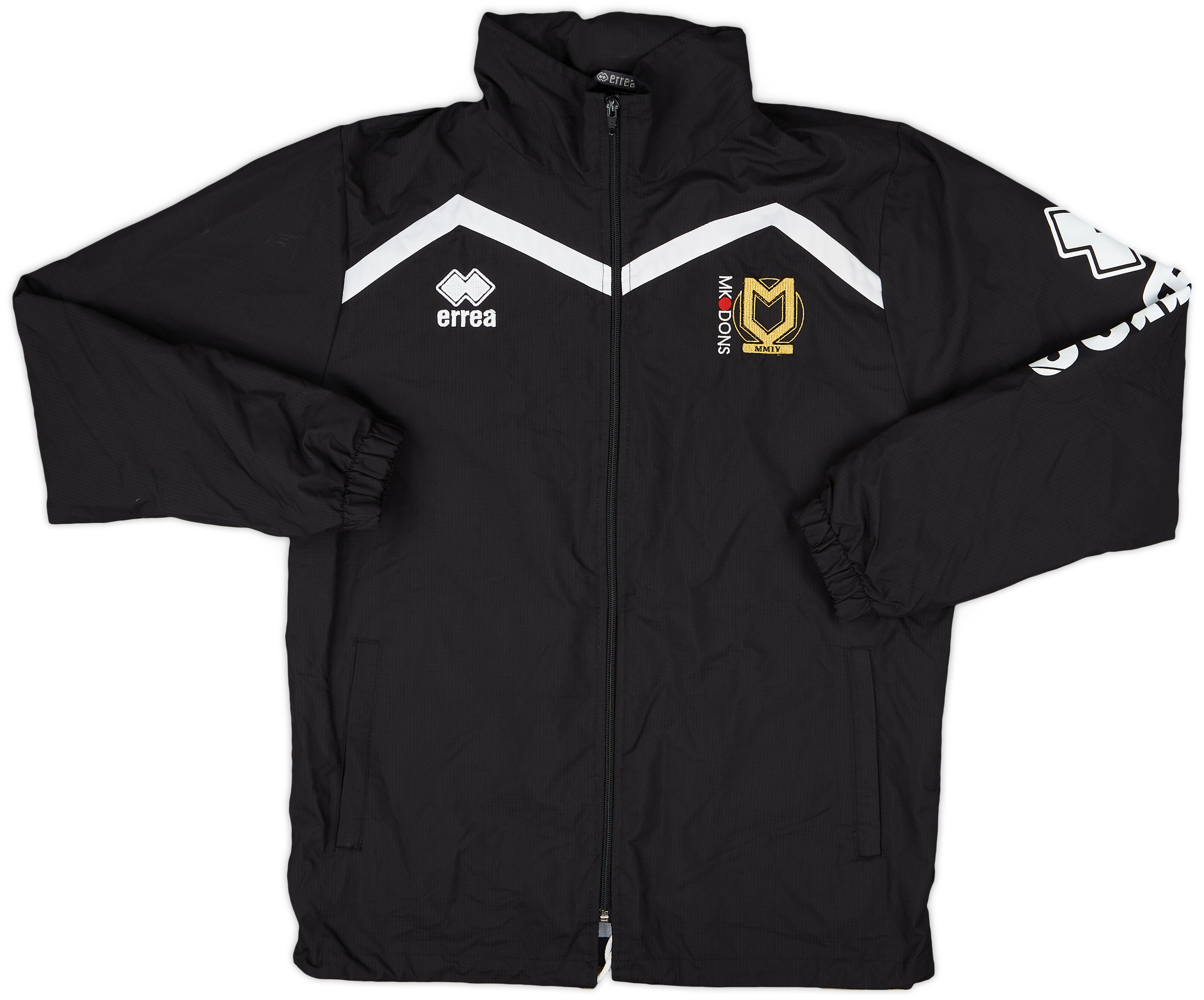 2018-19 MK Dons Errea Hooded Rain Jacket - 8/10 - (S)