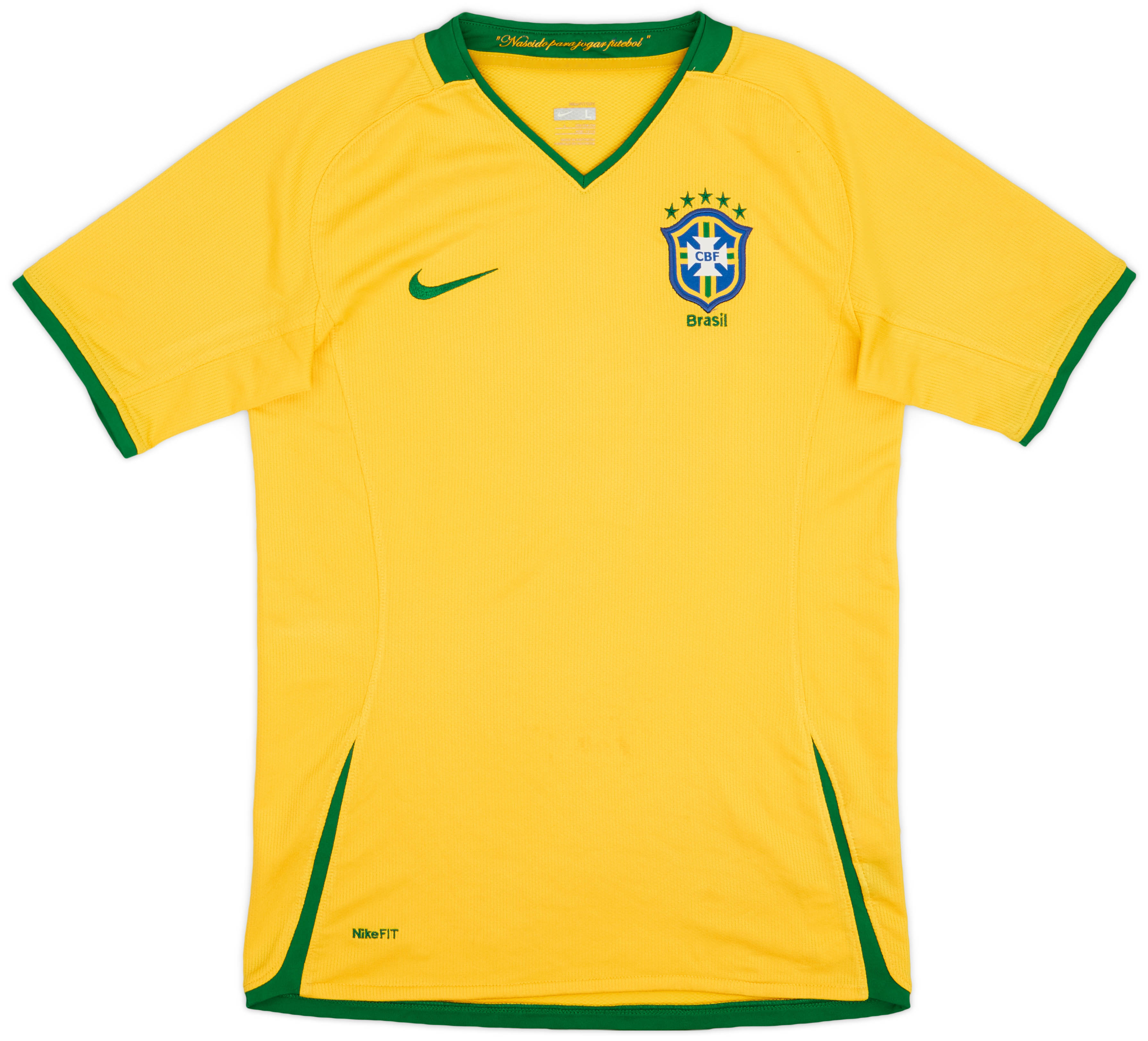 2008-10 Brazil Home Shirt - 5/10 - (L.Boys)