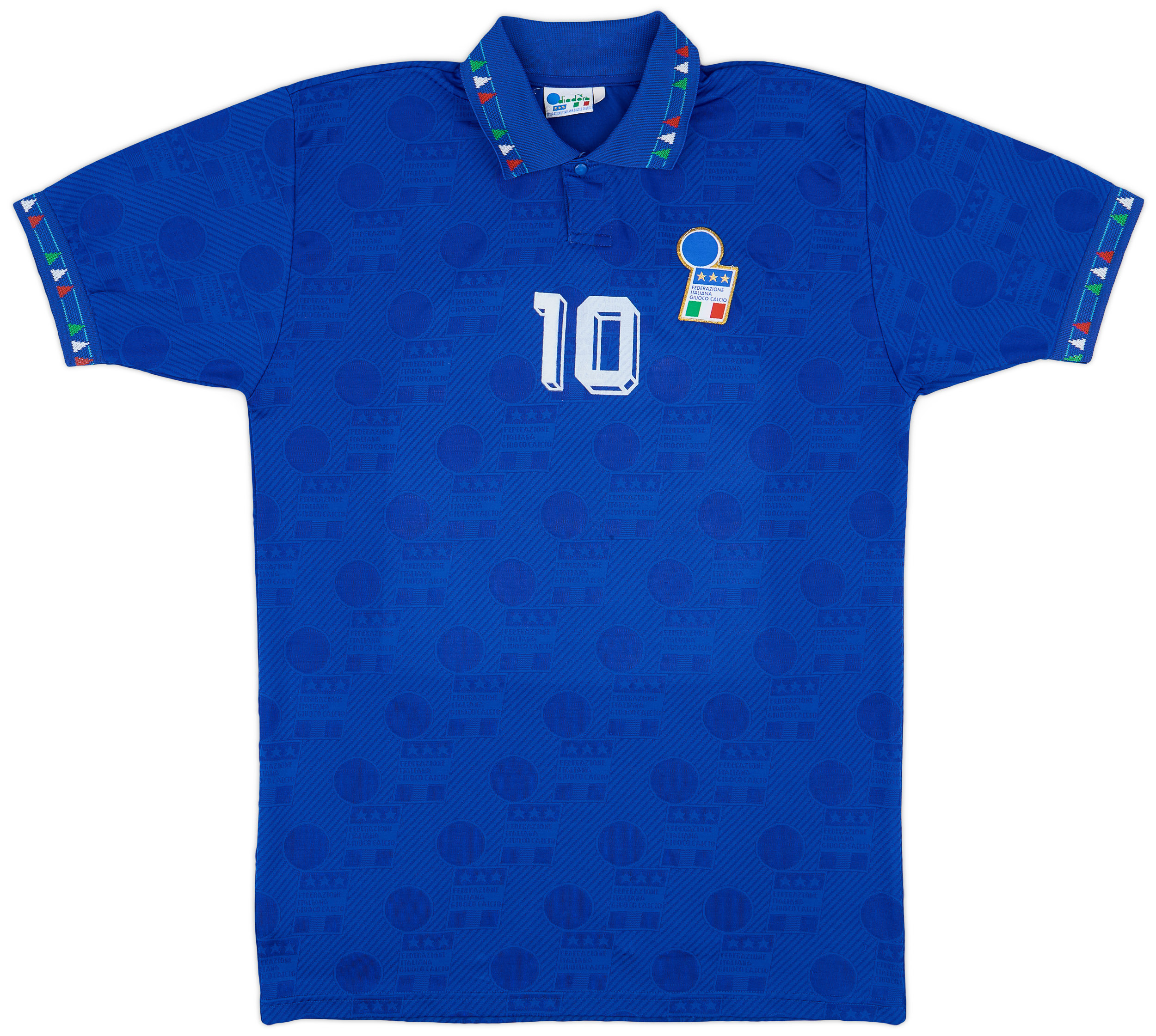 1994 Italy Home Shirt #10 - 7/10 - (L)