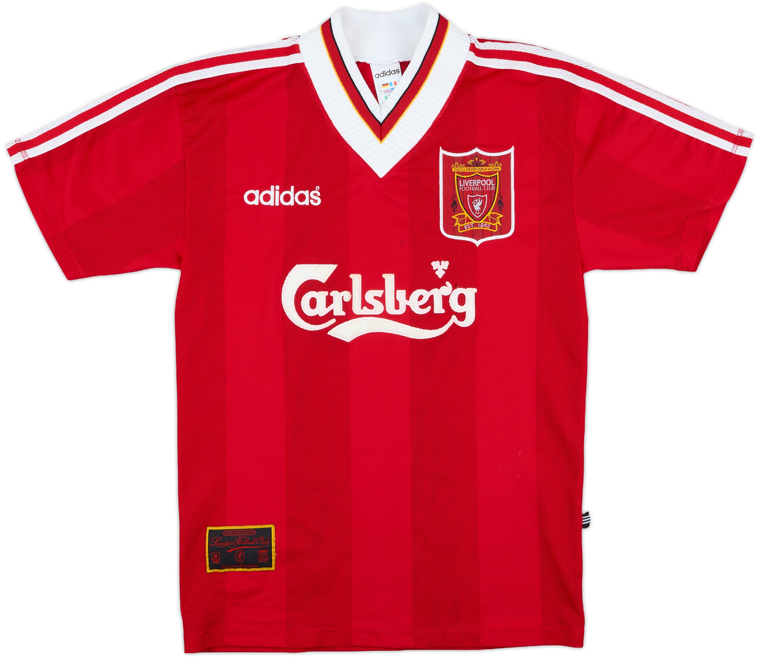 1995-96 Liverpool Home Shirt - 5/10 - (S)