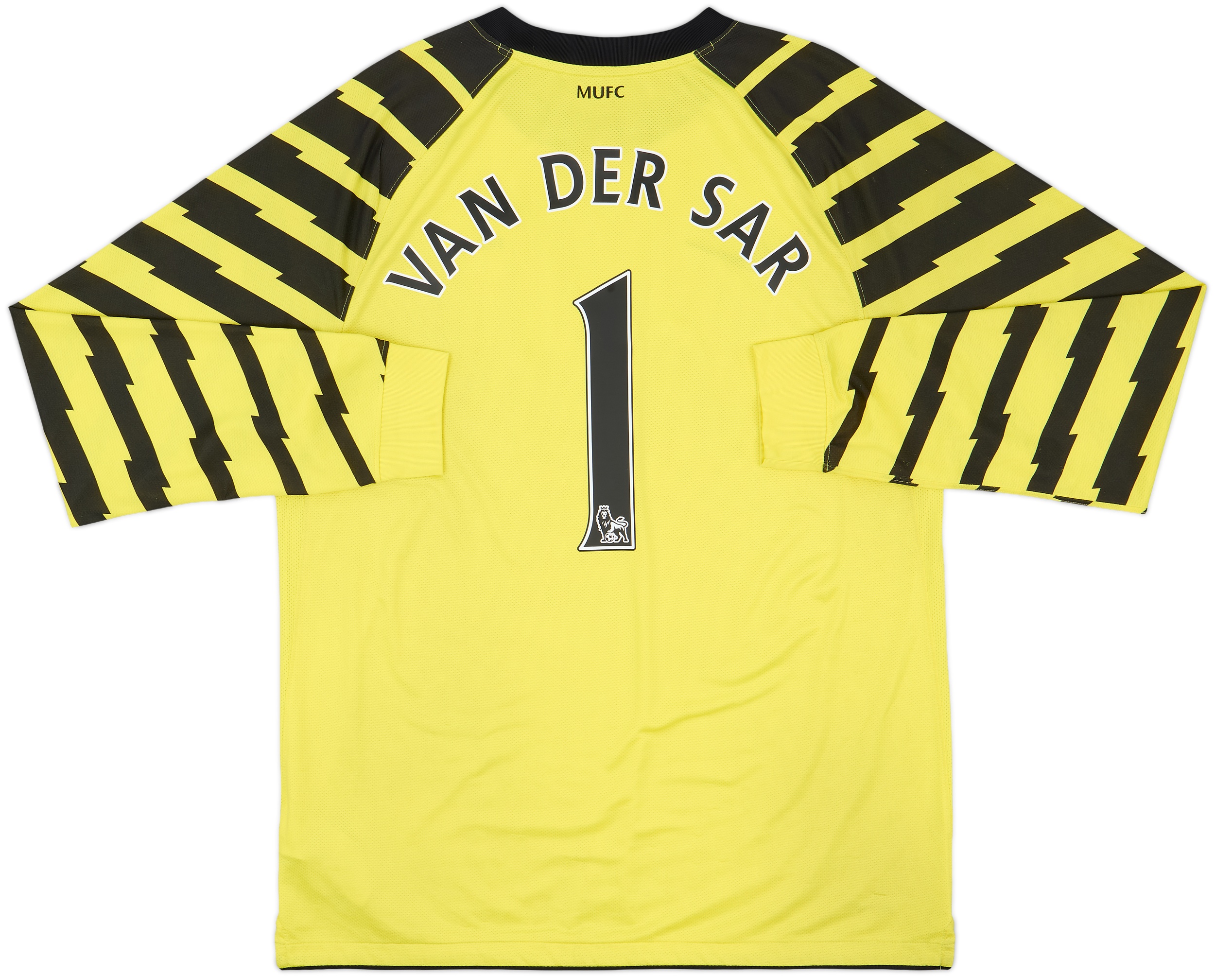 2010-11 Manchester United Yellow GK Shirt Van Der Sar #1 - 8/10 - (L)