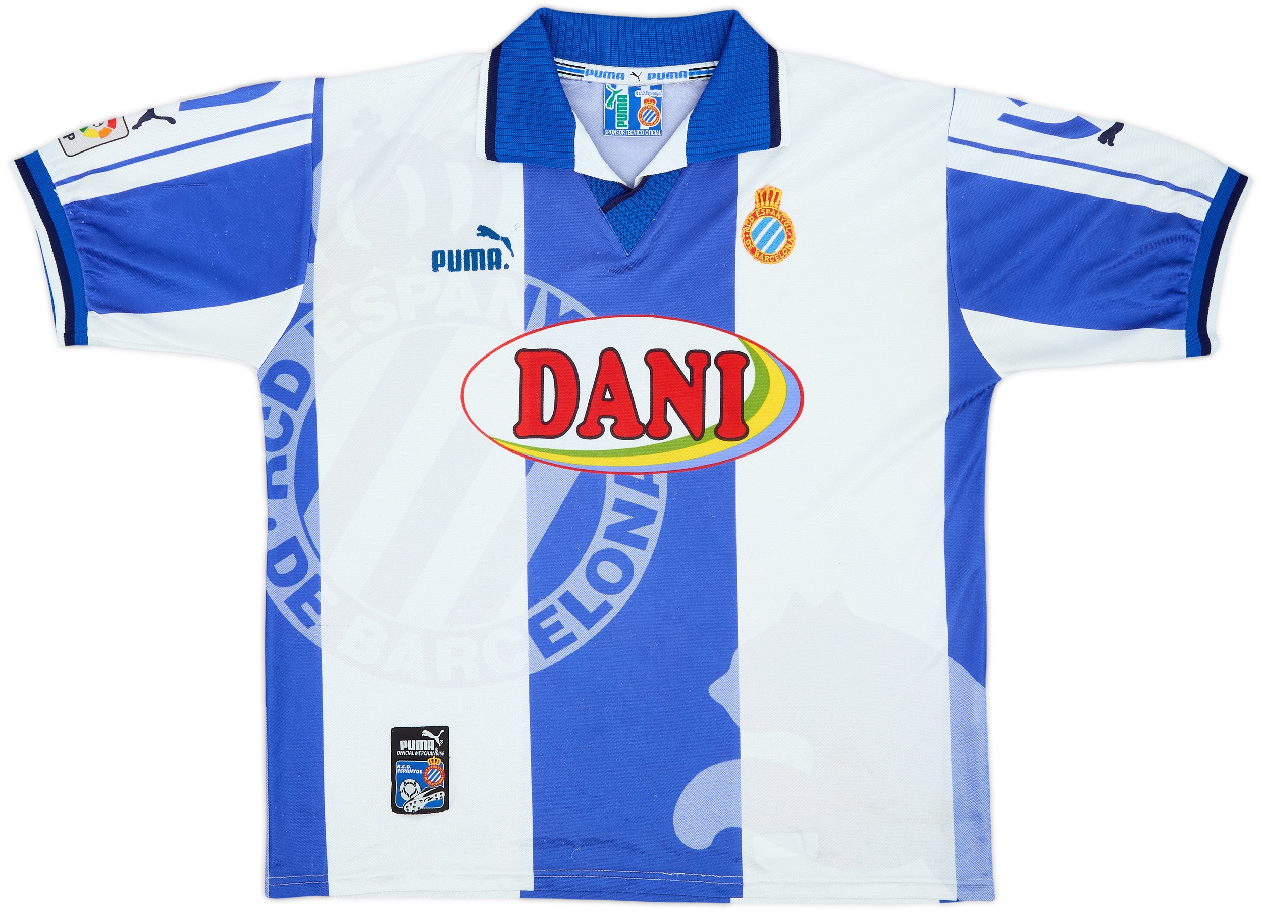 1997-98 Espanyol Home Shirt - 6/10 - (XL)