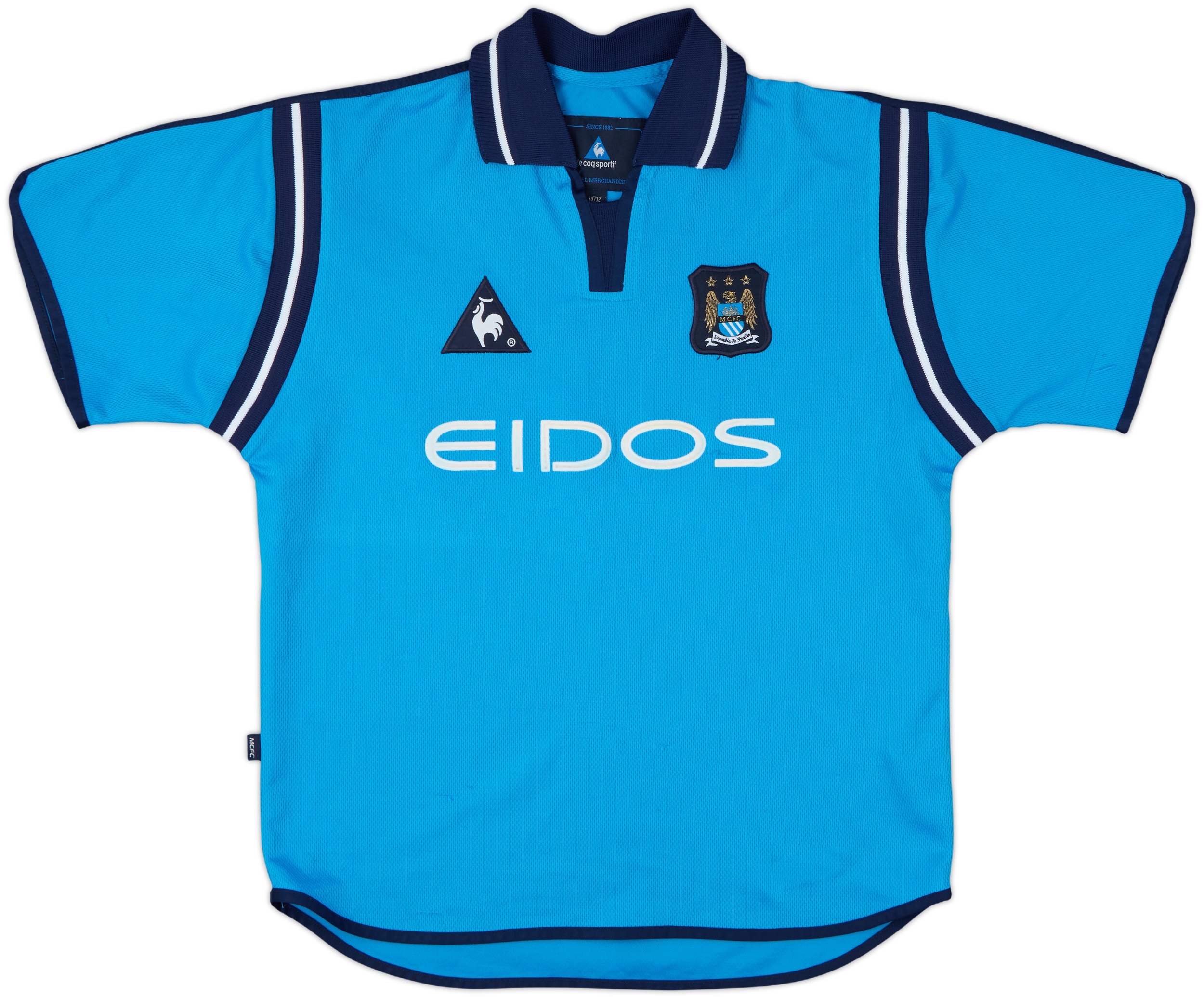 2001-02 Manchester City Home Shirt - 7/10 - (L.Boys)