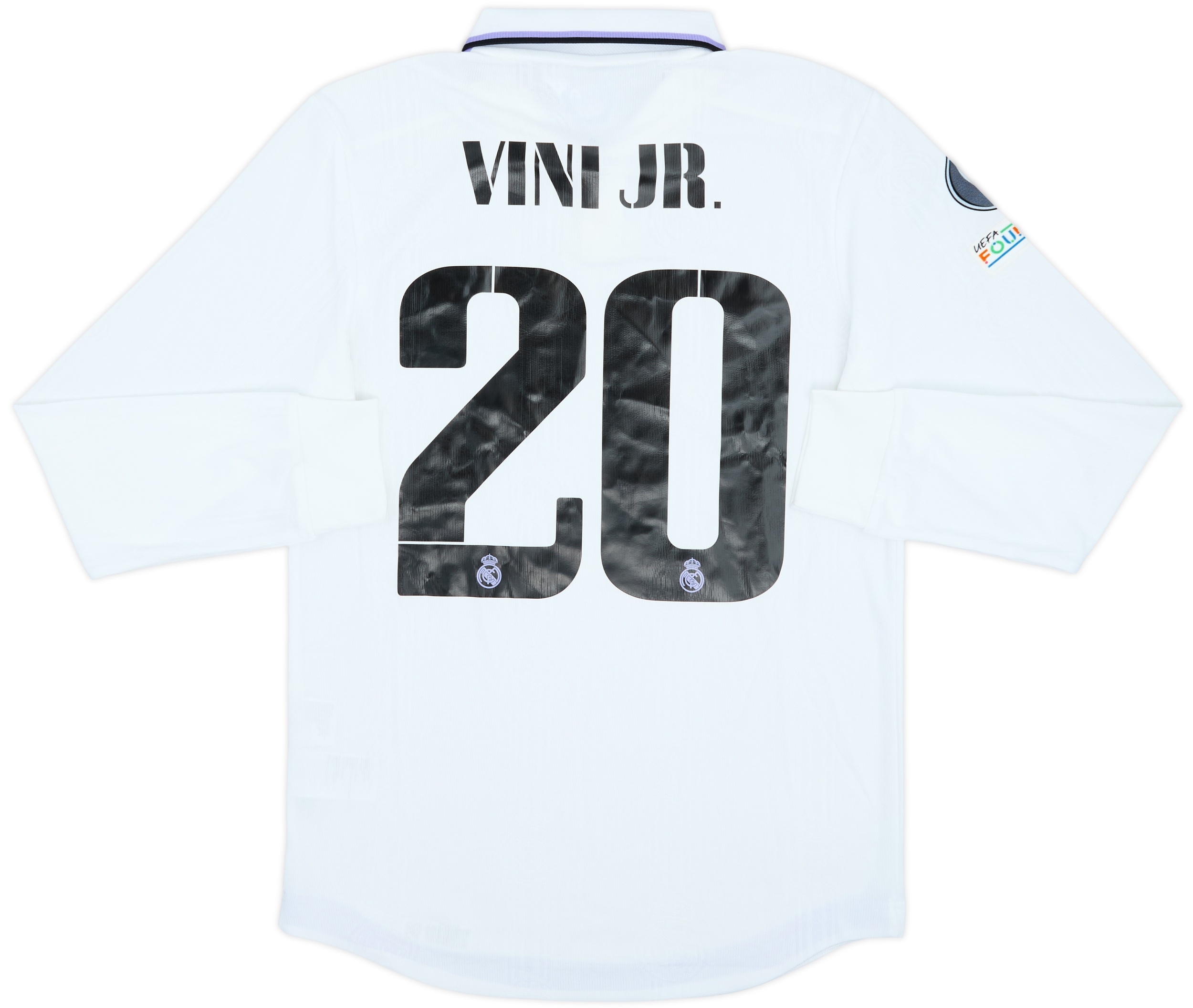 2022-23 Real Madrid Home L/S Shirt Vini Jr #20 (S)