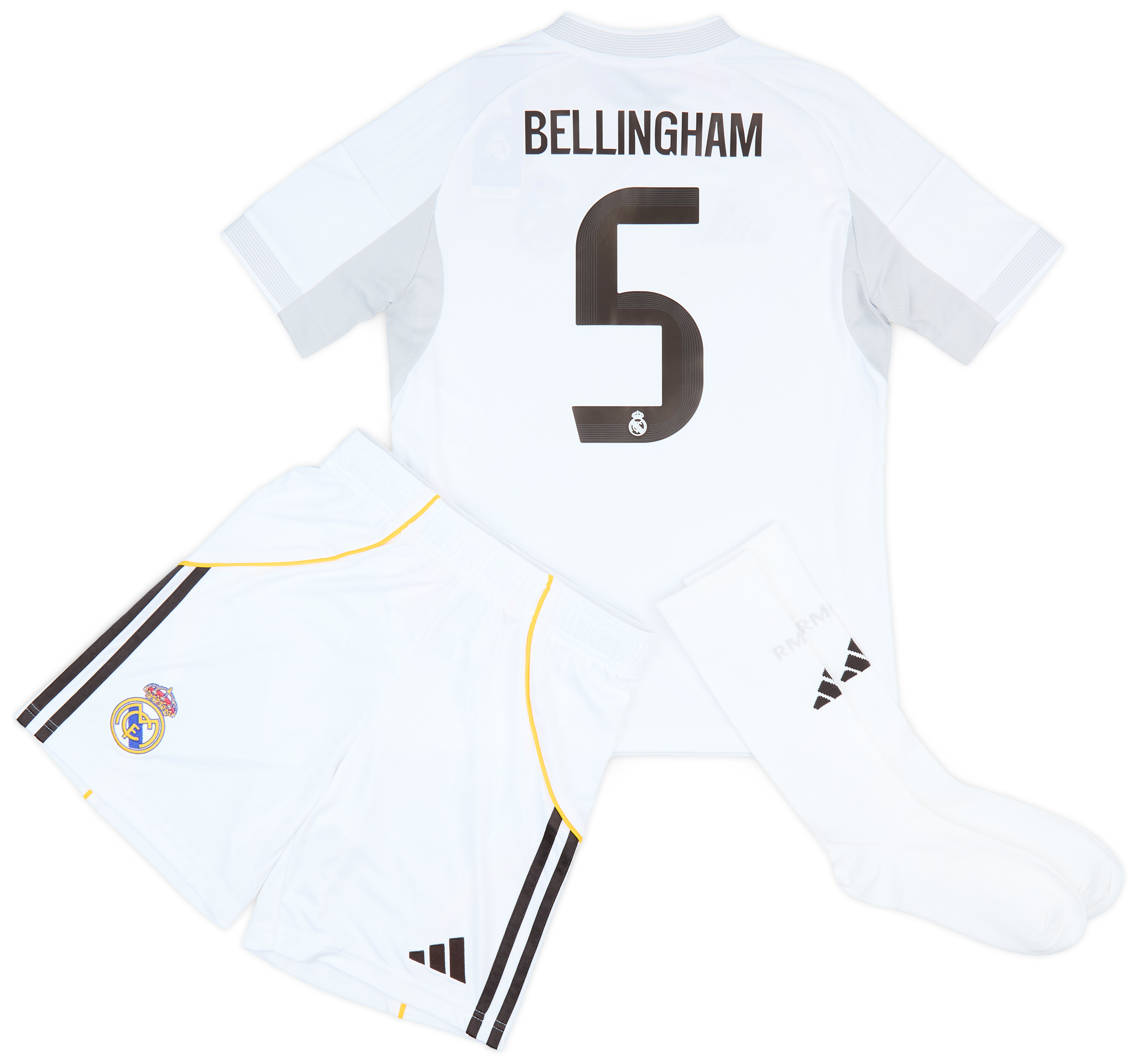 2025-26 Real Madrid Home Full Kit Bellingham #5 (KIDS)