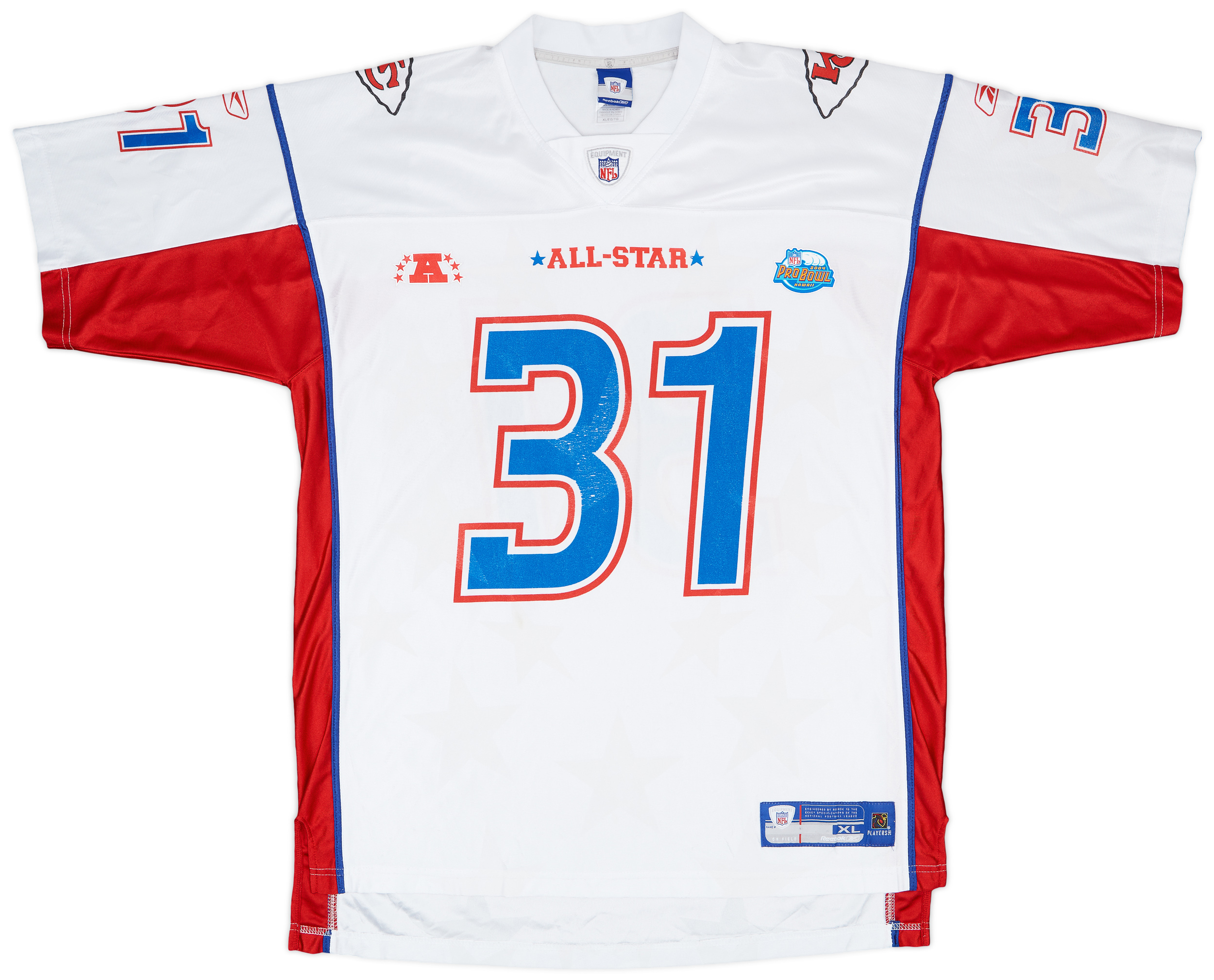 2004 Pro Bowl Kansas City Chiefs Holmes #31 Reebok On Field Jersey - 7/ ...