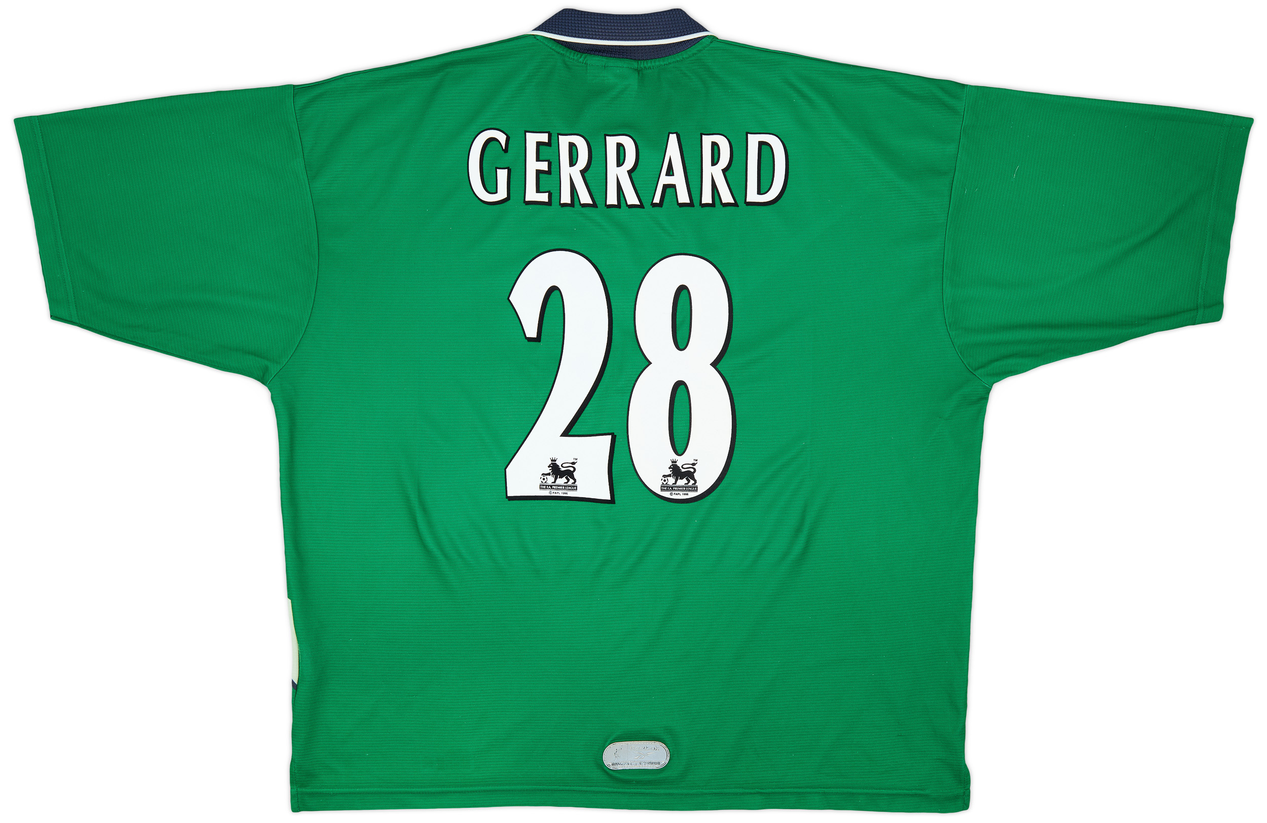 1999-00 Liverpool Away Shirt Gerrard #28 - 8/10 - (XXL)