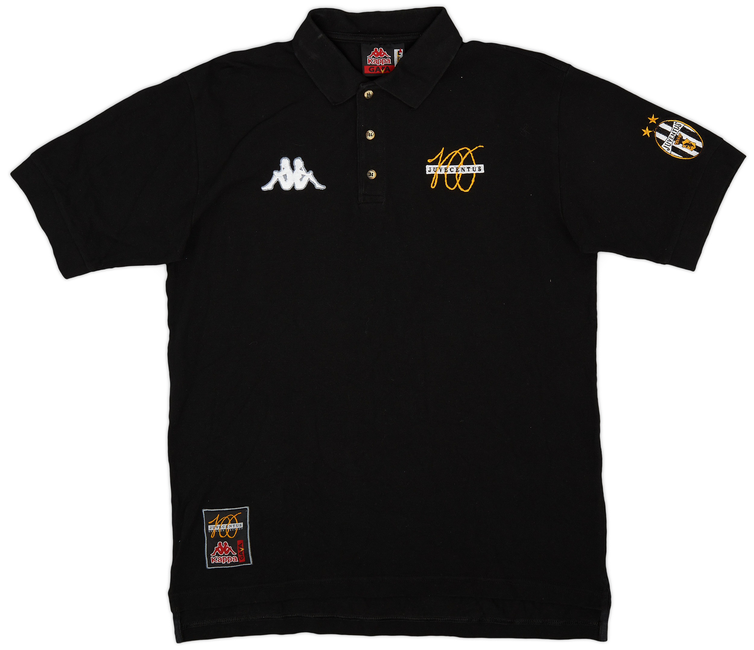 1997-98 Juventus Kappa 'Juvecentus' Polo Shirt - 8/10 - (L) 1997-98 Juventus Kappa 'Juvecentus' Polo Shirt - 8/10 - (L)