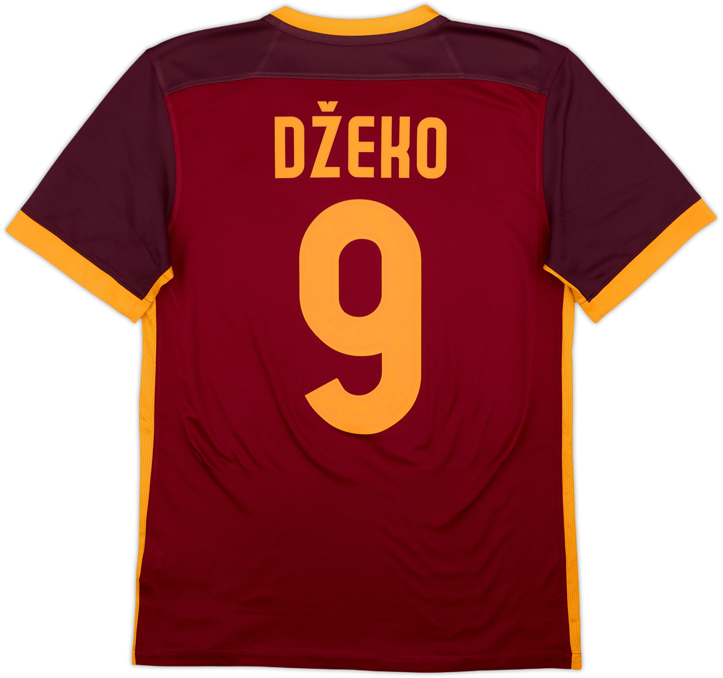 2015-16 Roma Home Shirt Dzeko #9 - 6/10 - (S)
