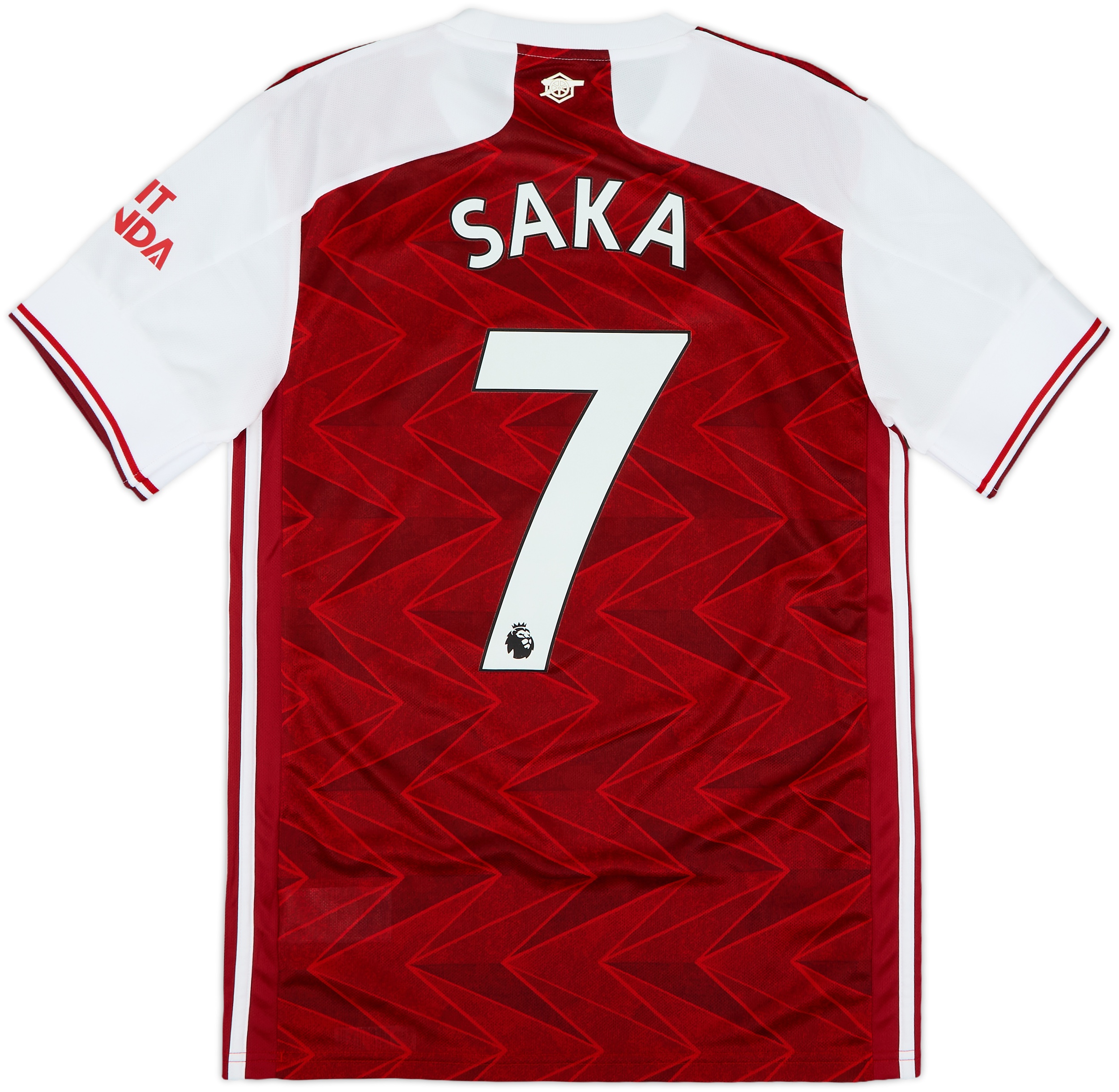 2020-21 Arsenal Home Shirt Saka #7 - 10/10 - (S)