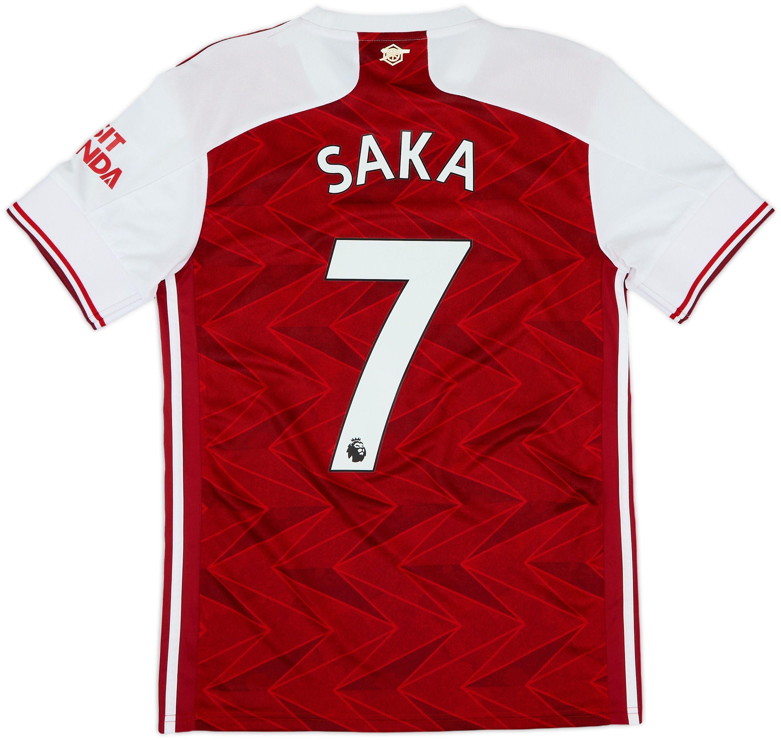 2020-21 Arsenal Home Shirt Saka #7 - 8/10 - (S)