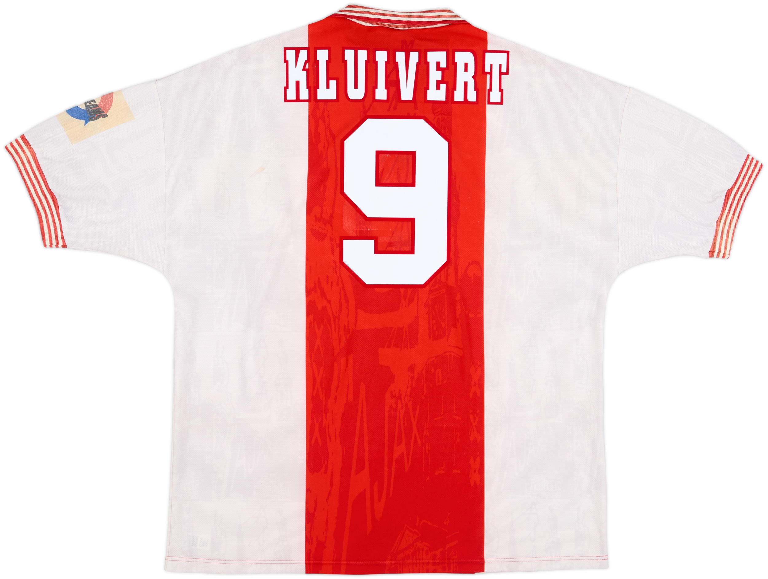 1996-97 Ajax Home Shirt Kluivert #9 - 9/10 - (XL)