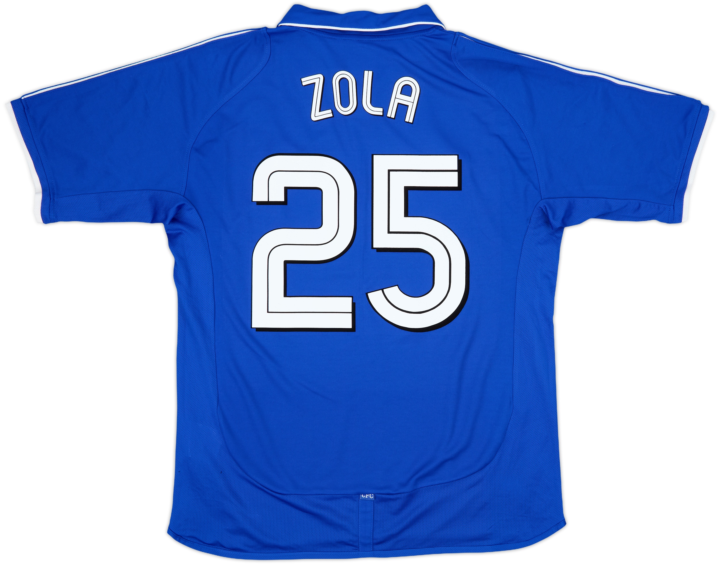 2001-03 Chelsea Home Shirt Zola #25 - 8/10 - (L)