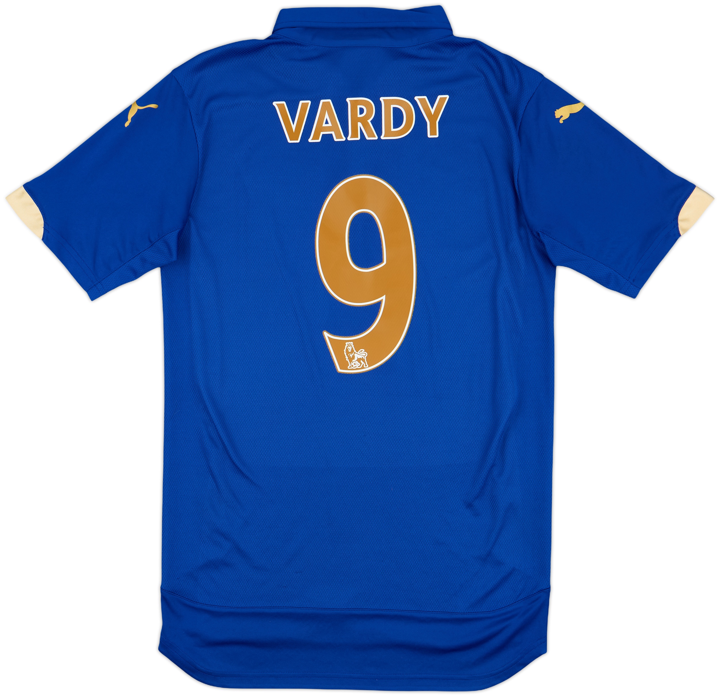 2014-15 Leicester Home Shirt Vardy #9 - 9/10 - (S)