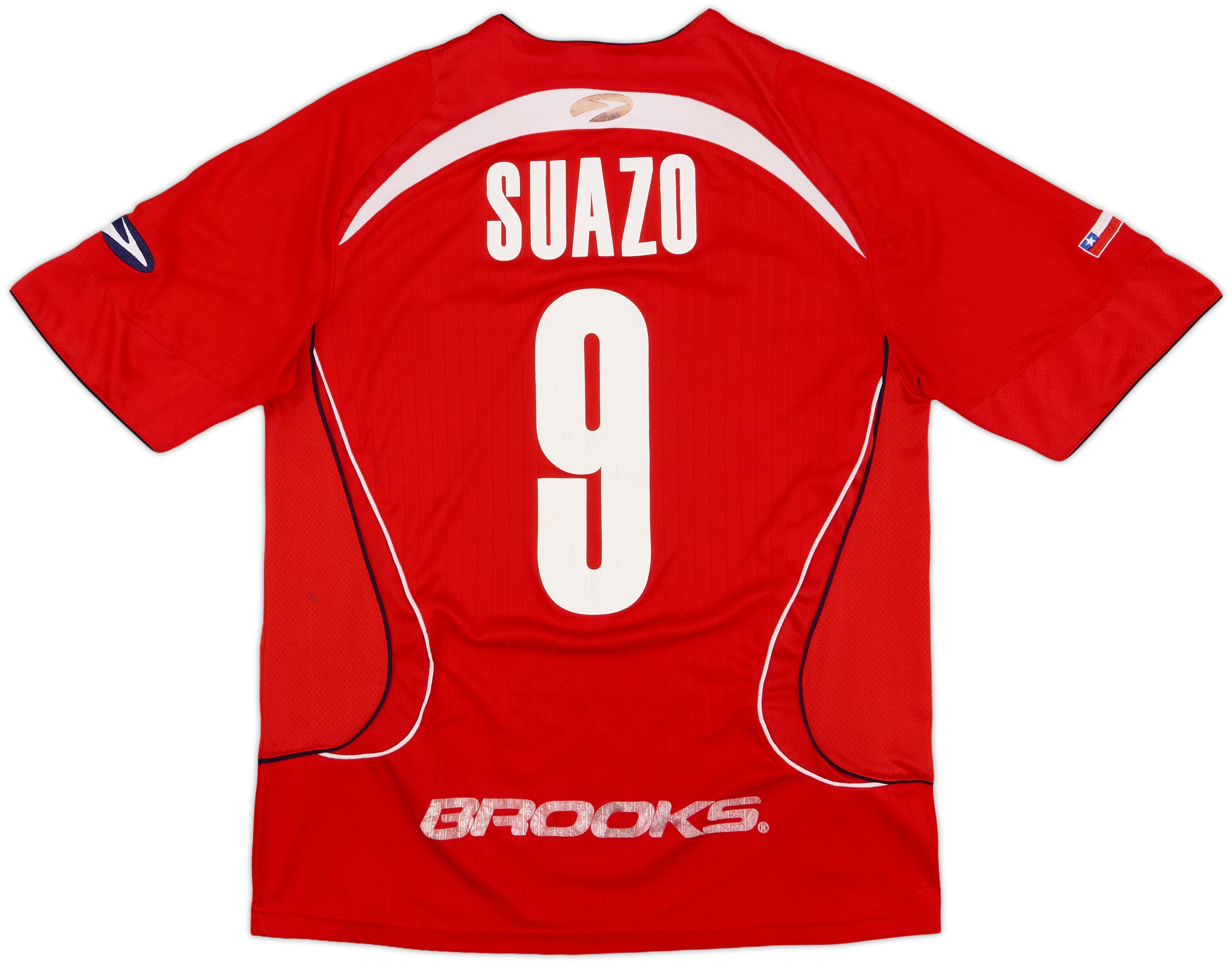 2007-09 Chile Home Shirt Suazo #9 - 6/10 - (M)