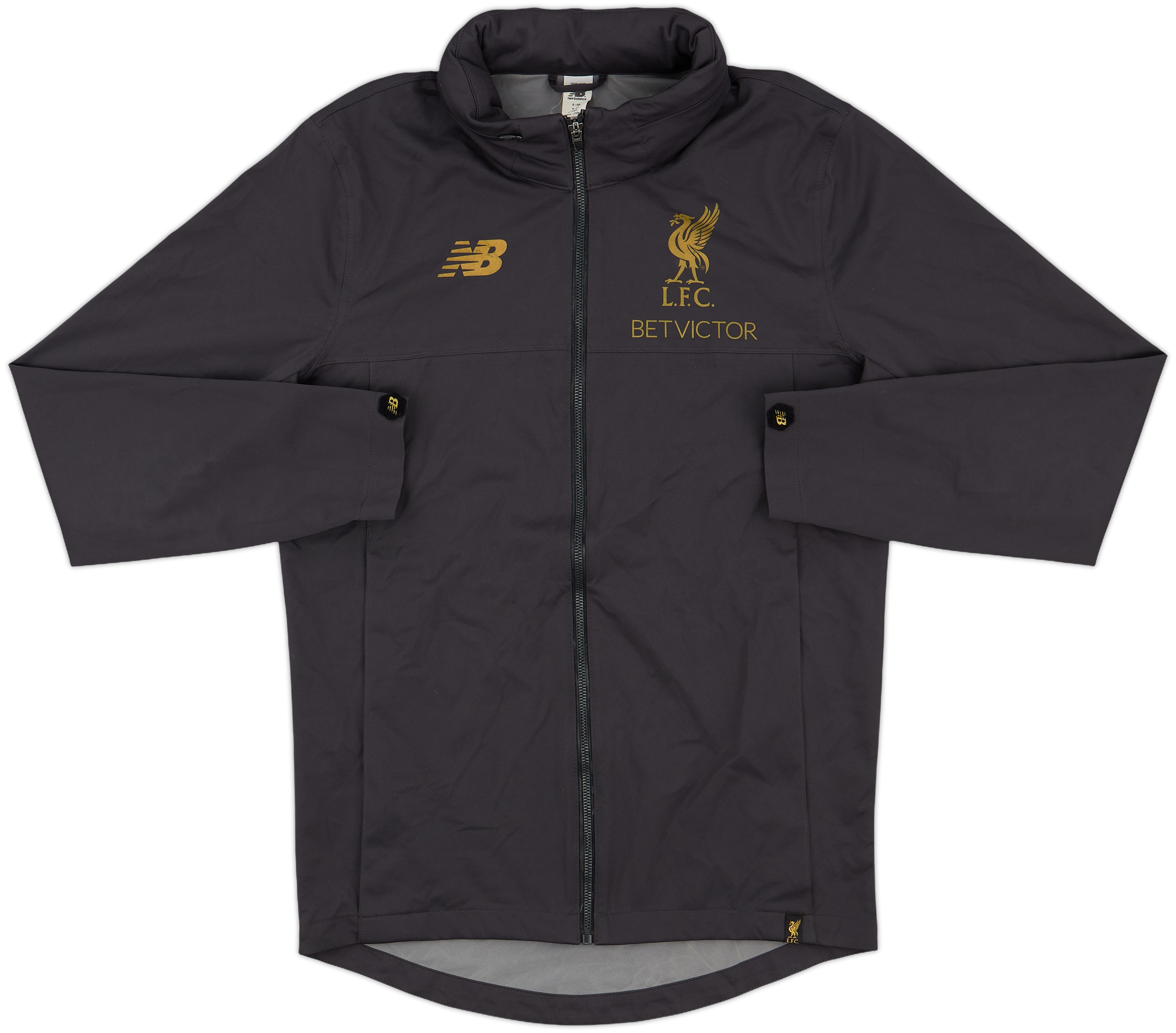2017-18 Liverpool New Balance Hooded Track Jacket - 8/10 - (S)