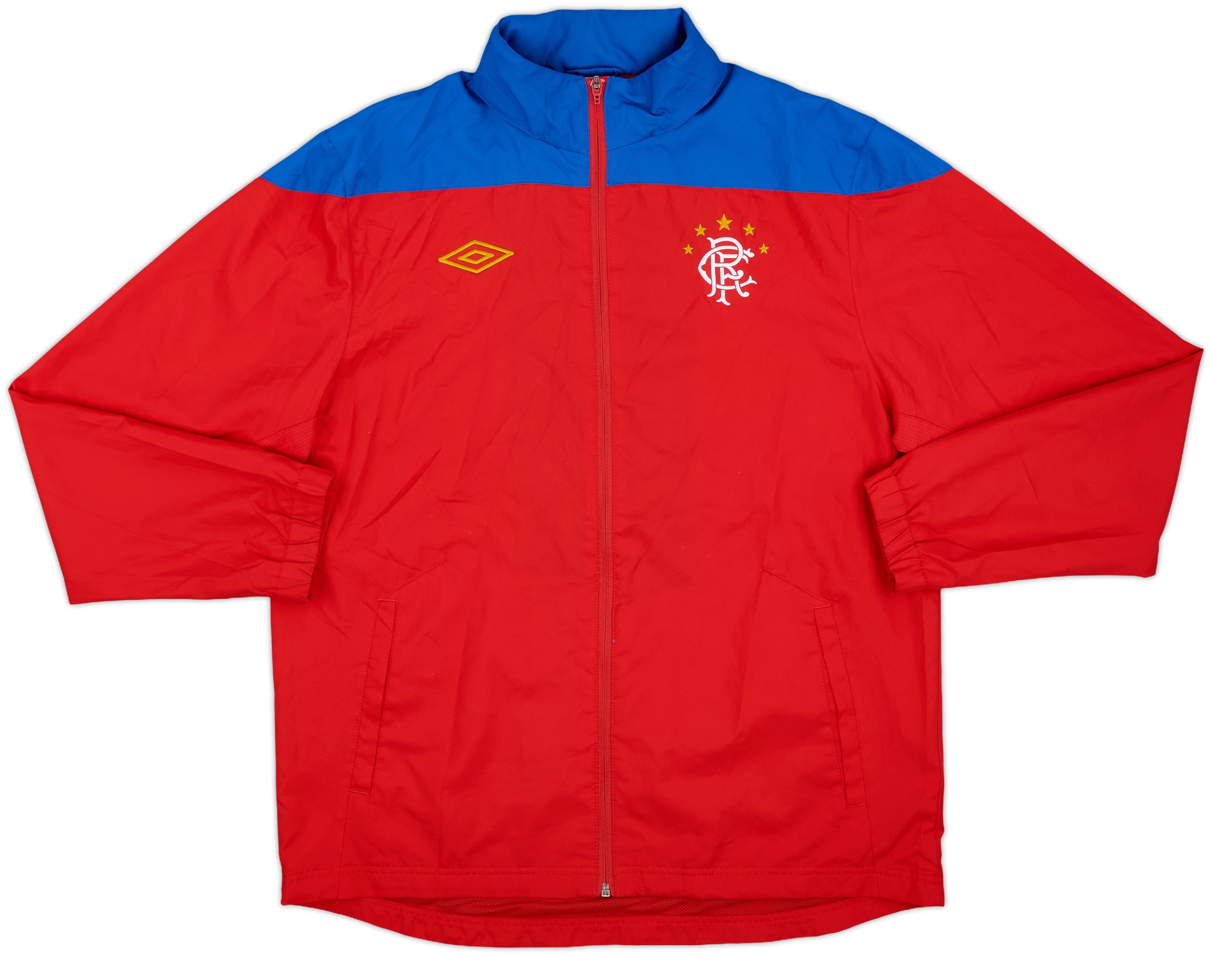 2011-12 Rangers Umbro Hooded Rain Jacket - 8/10 - (L)