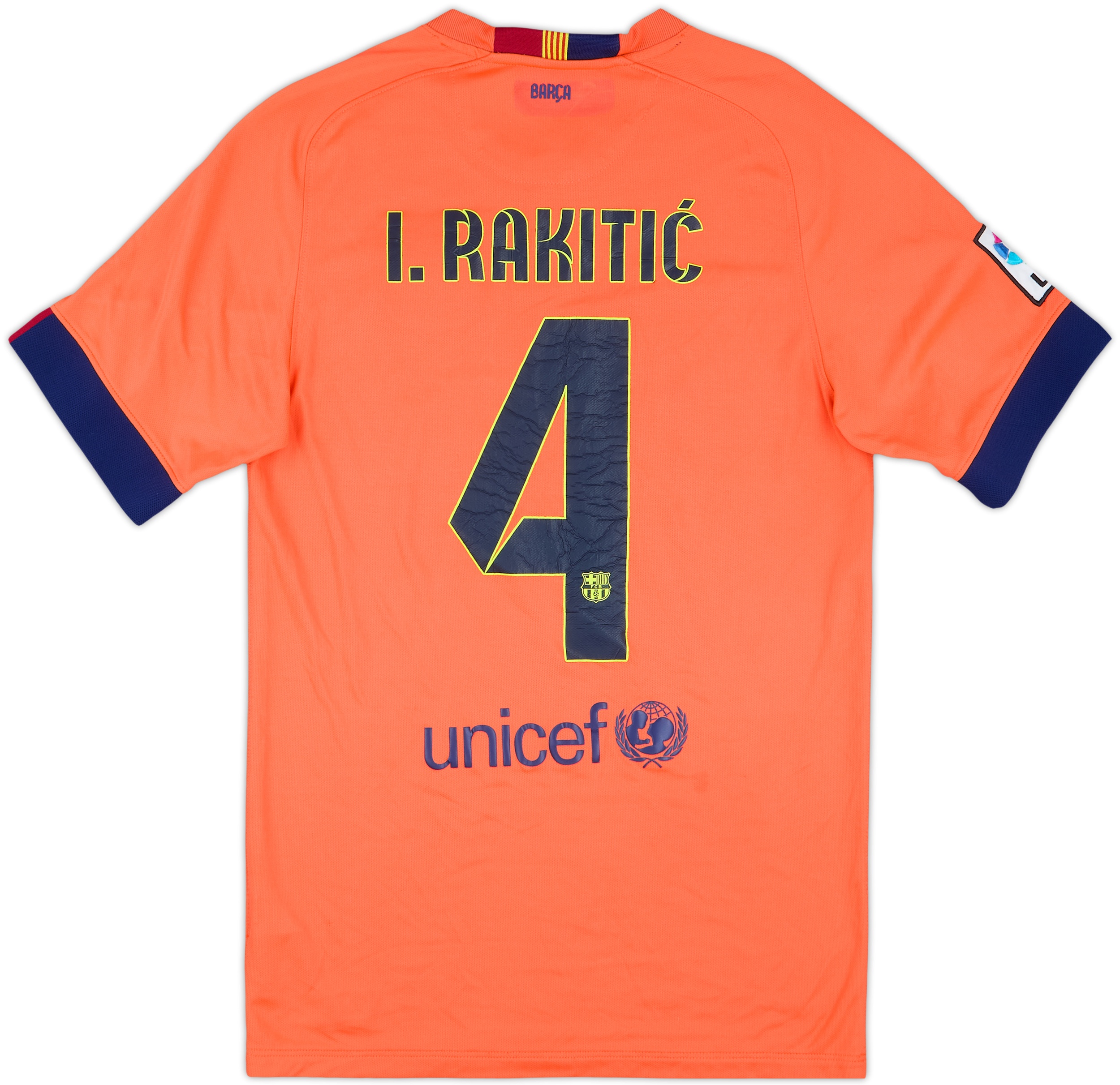 2014-15 Barcelona Away Shirt I. Rakitic #4 - 5/10 - (S)