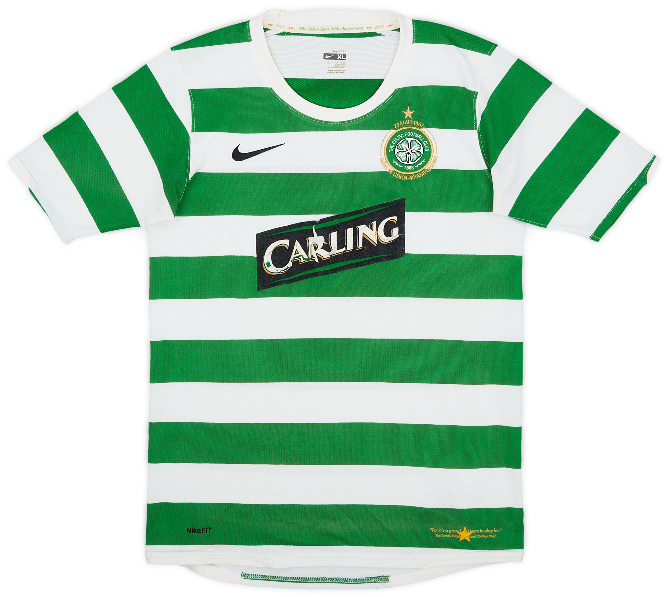 2007-08 Celtic Home Shirt - 4/10 - (XL.Boys)