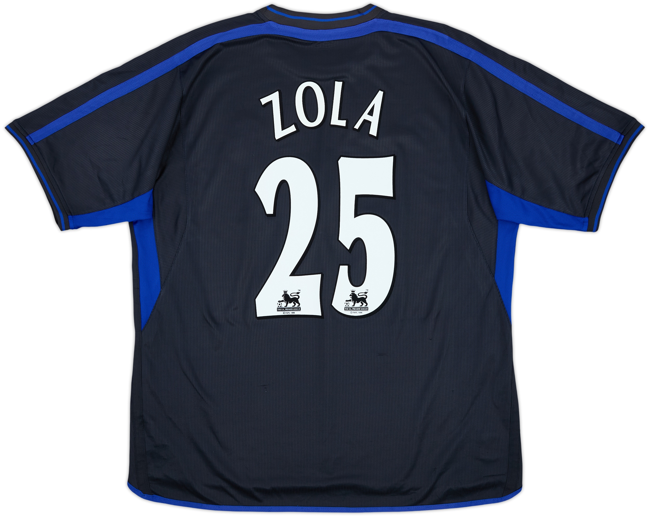 2002-04 Chelsea Away Shirt Zola #25 - 8/10 - (XXL)