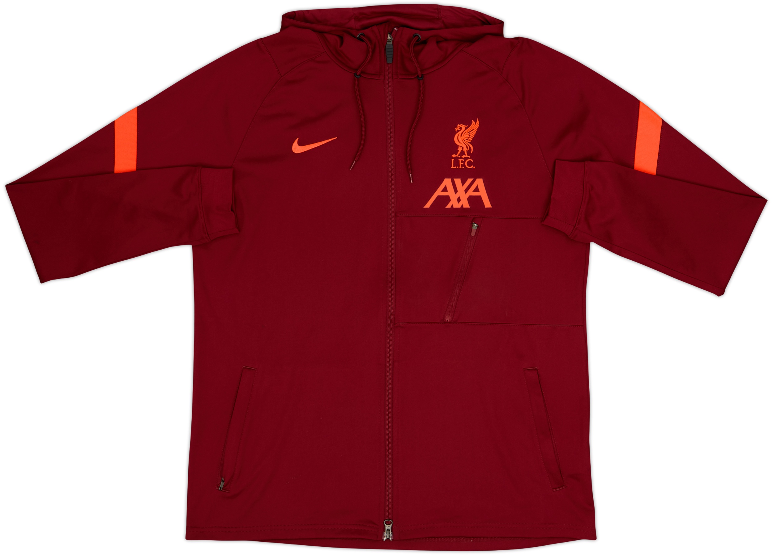 2021-22 Liverpool Nike Hooded Track Jacket - 8/10 - (L)