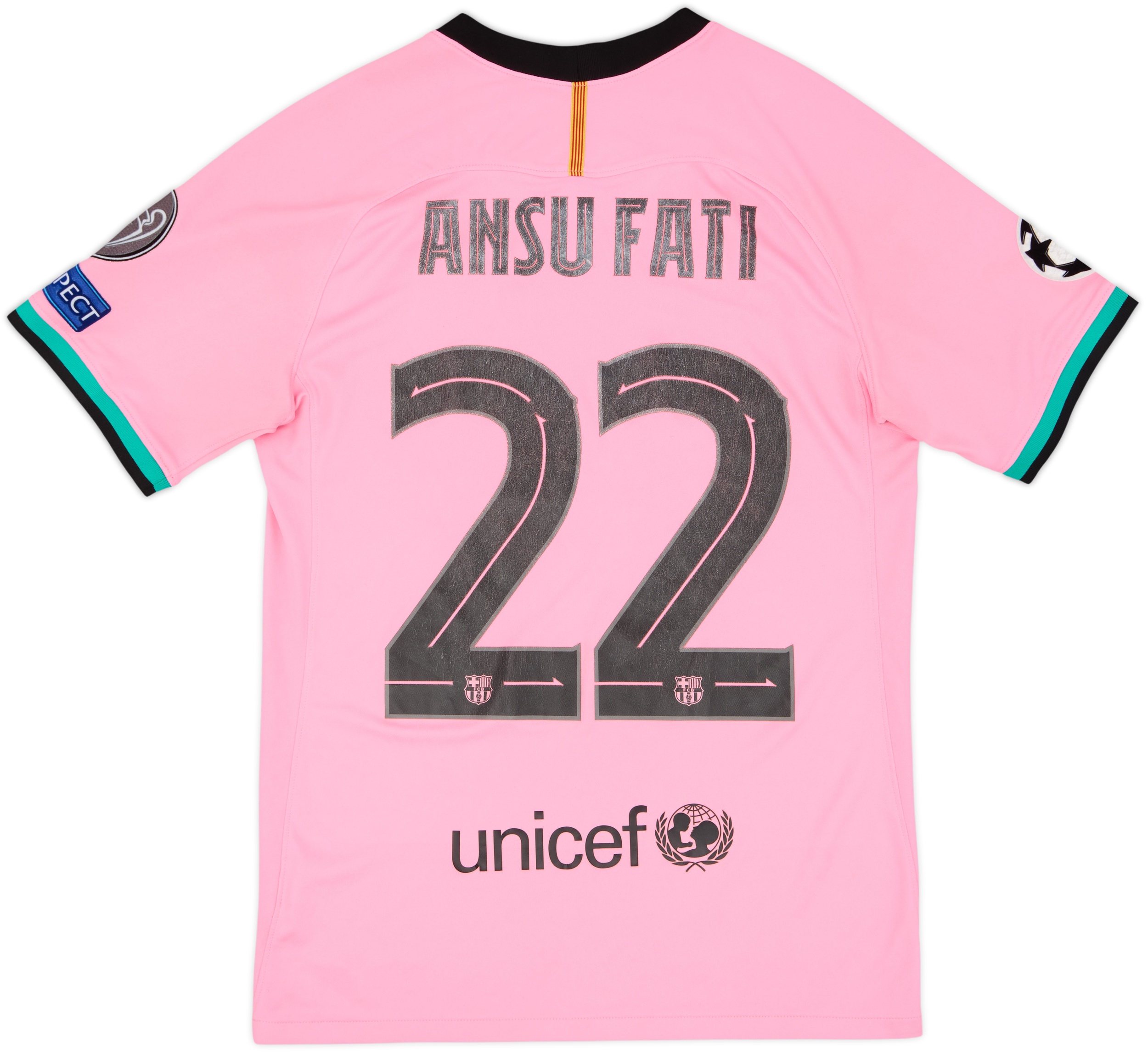 2020-21 Barcelona Third Shirt Ansu Fati #22 - 5/10 - (S)