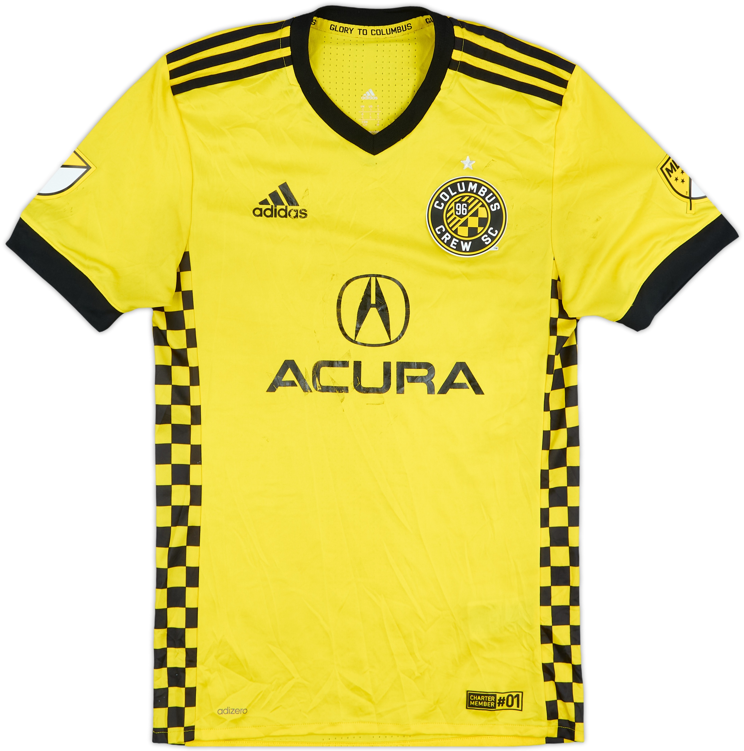 2017 Columbus Crew Authentic Home Shirt - 4/10 - (S)