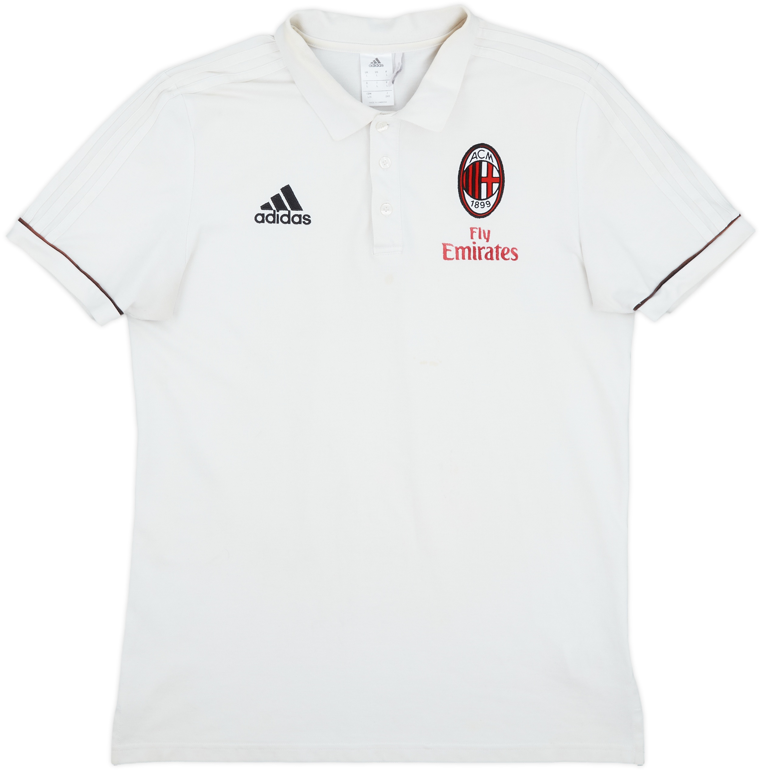 2017-18 AC Milan adidas Polo Shirt - 7/10 - (L)