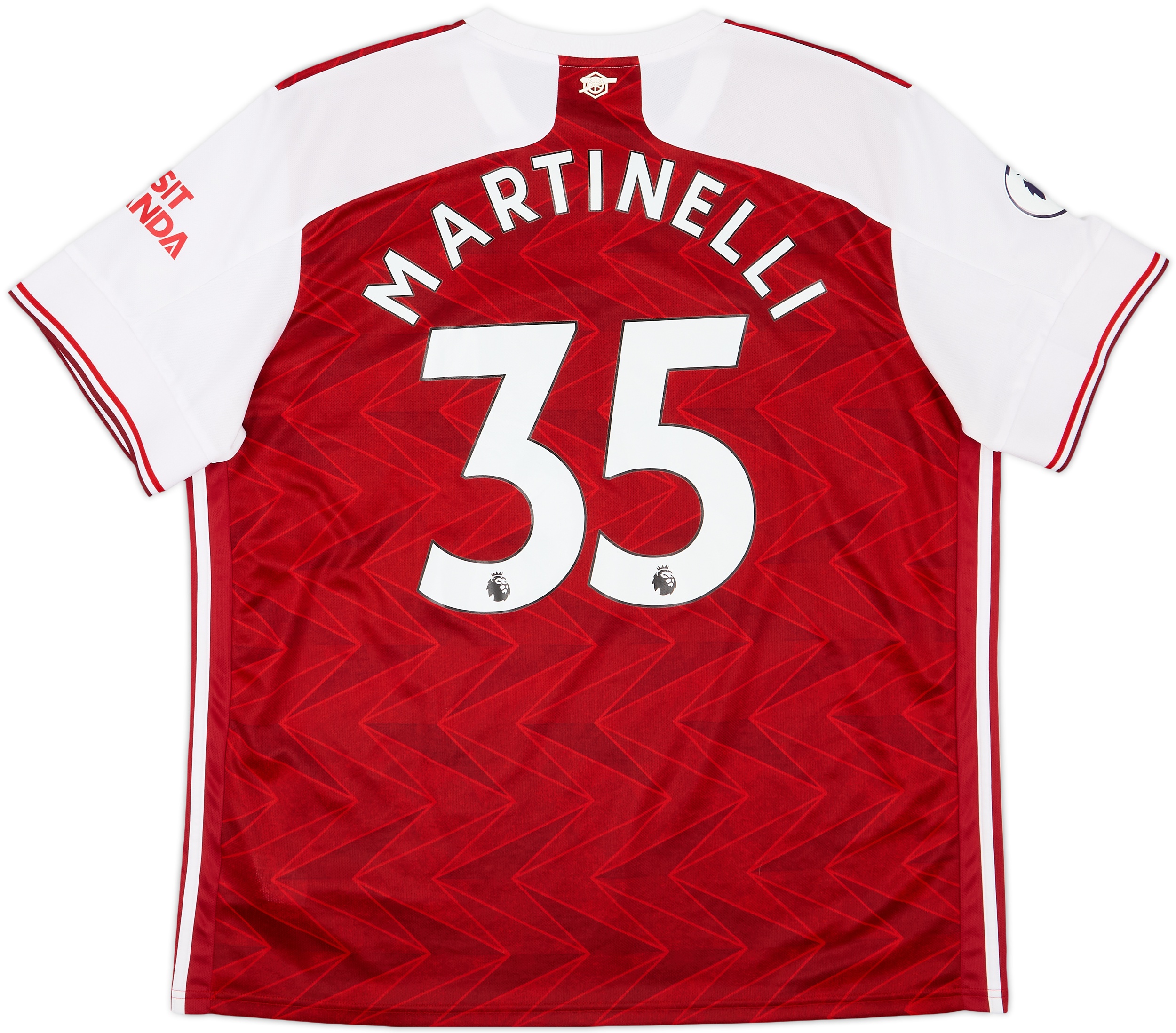 2020-21 Arsenal Home Shirt Martinelli #35 - 8/10 - (XXL)