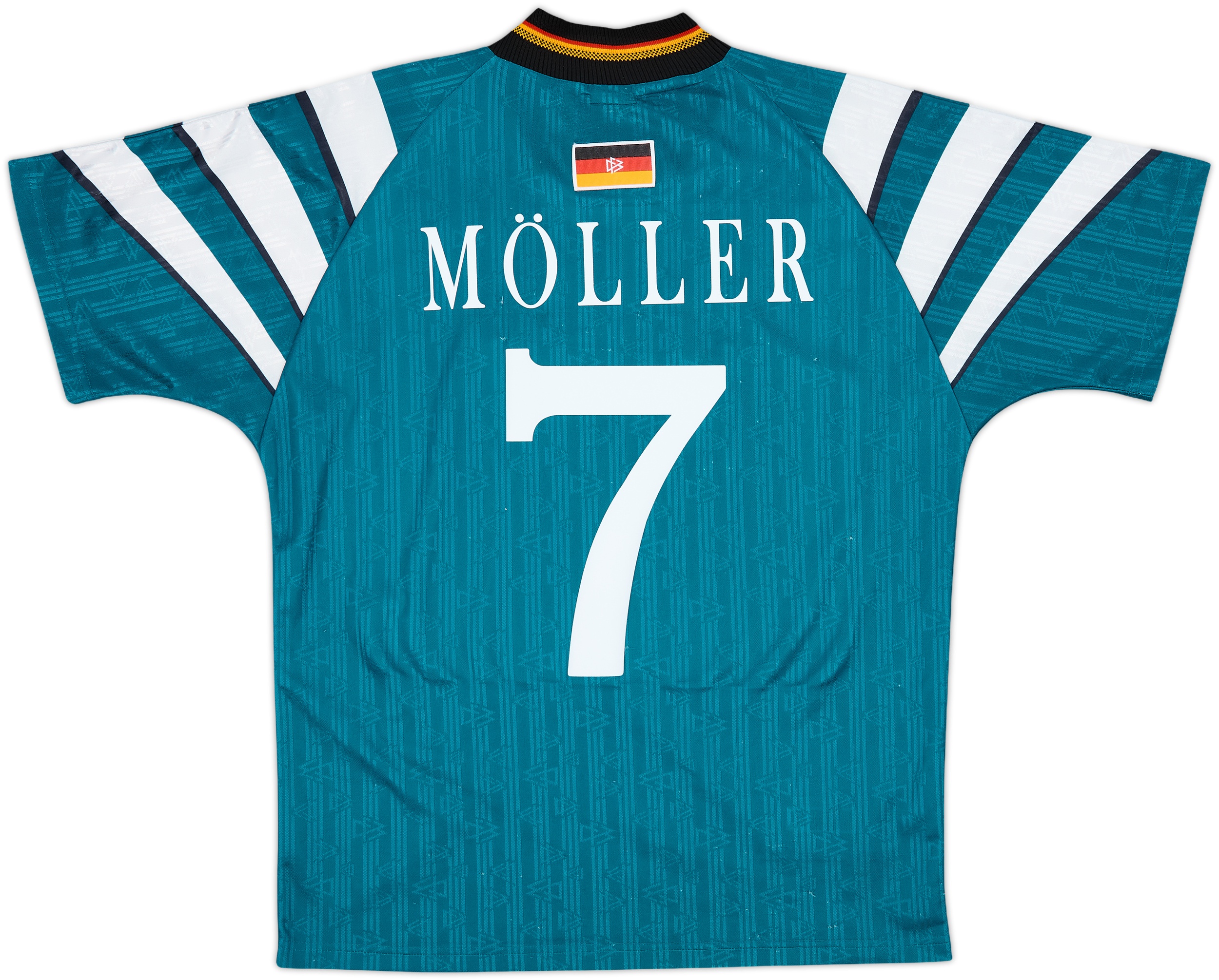 1996-98 Germany Away Shirt Moller #7 - 7/10 - (M)