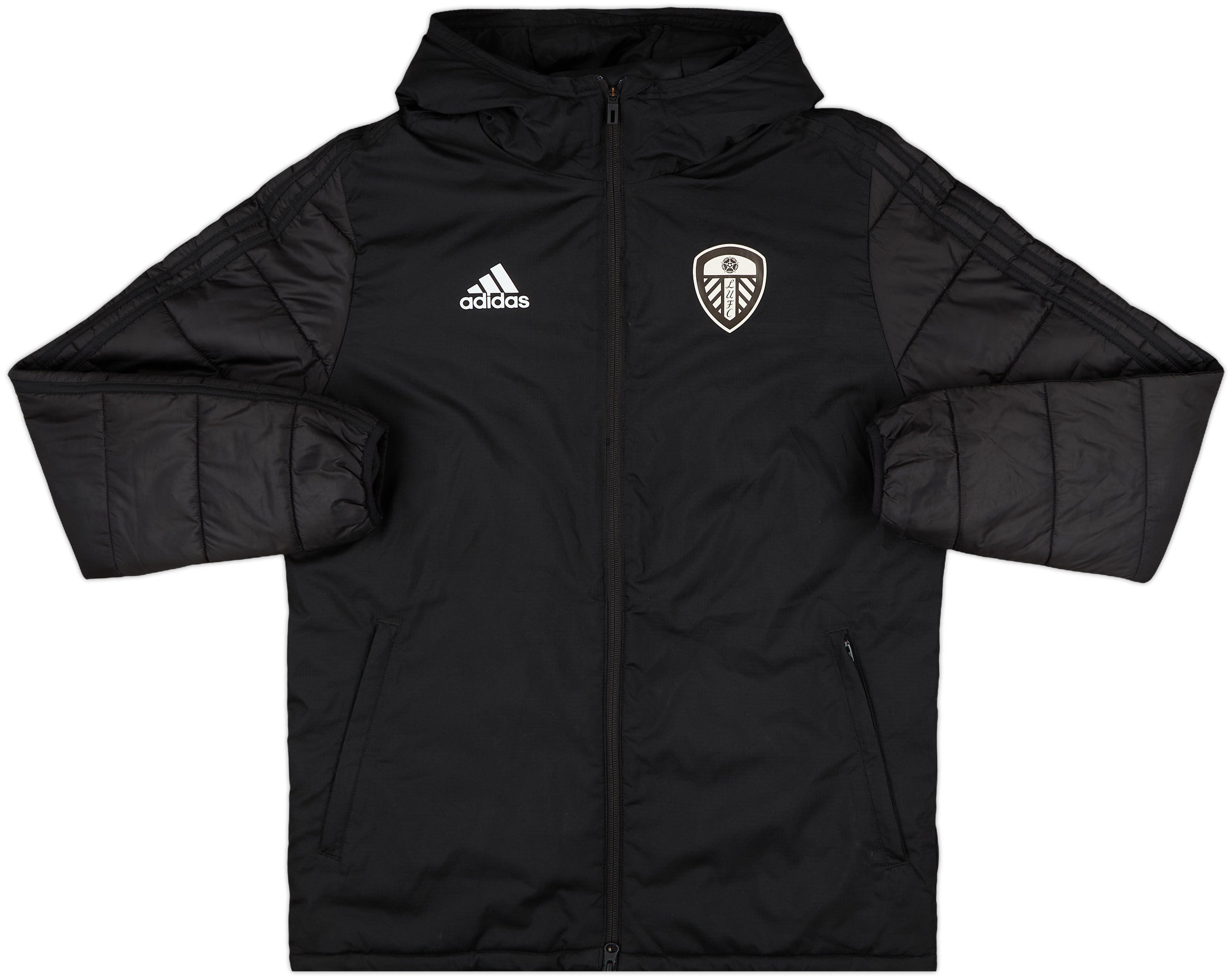 2020-21 Leeds United adidas Padded Bench Coat - 8/10 - (S)