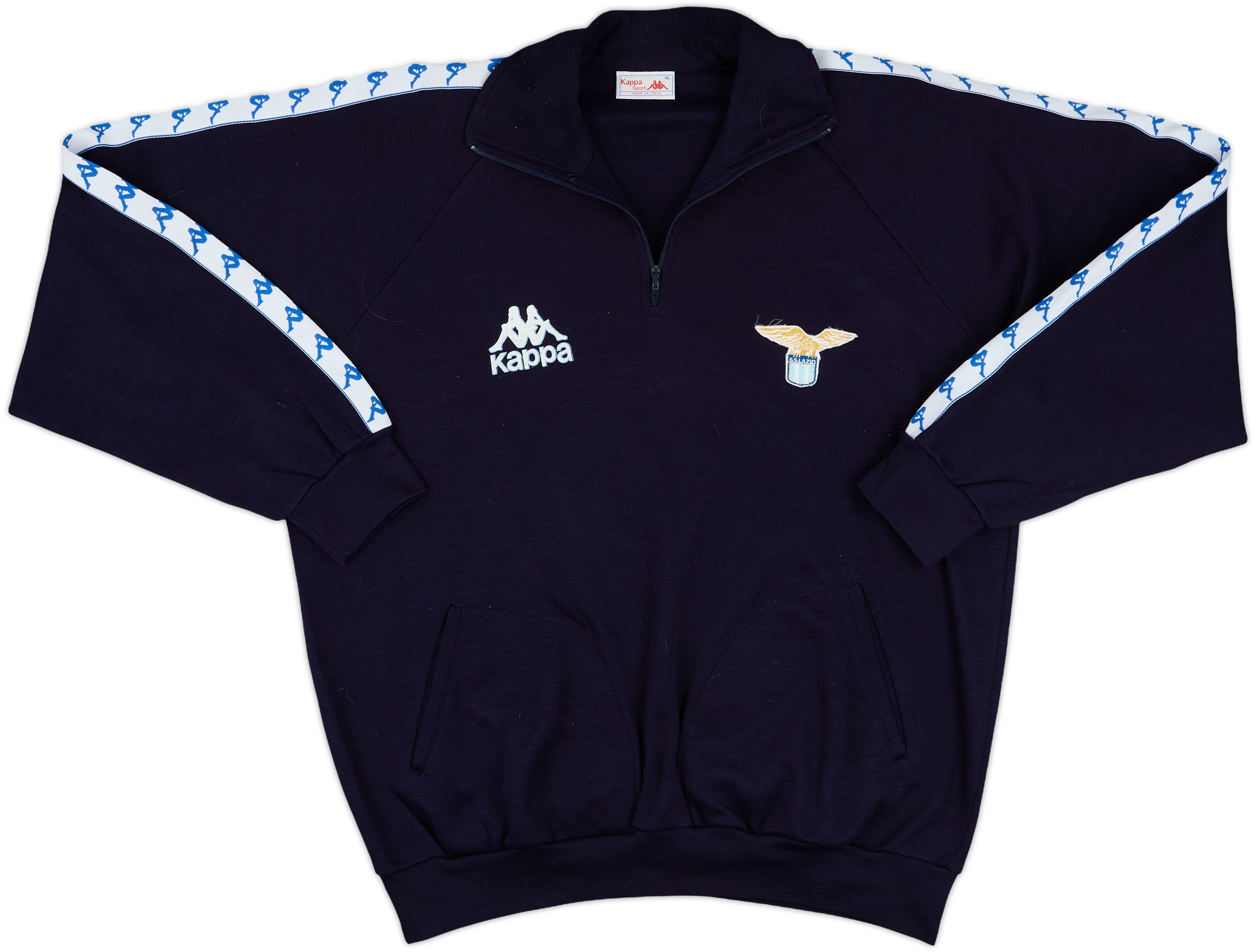 1987-89 Lazio Kappa 1/4 Zip Drill Top - 9/10 - (XL)