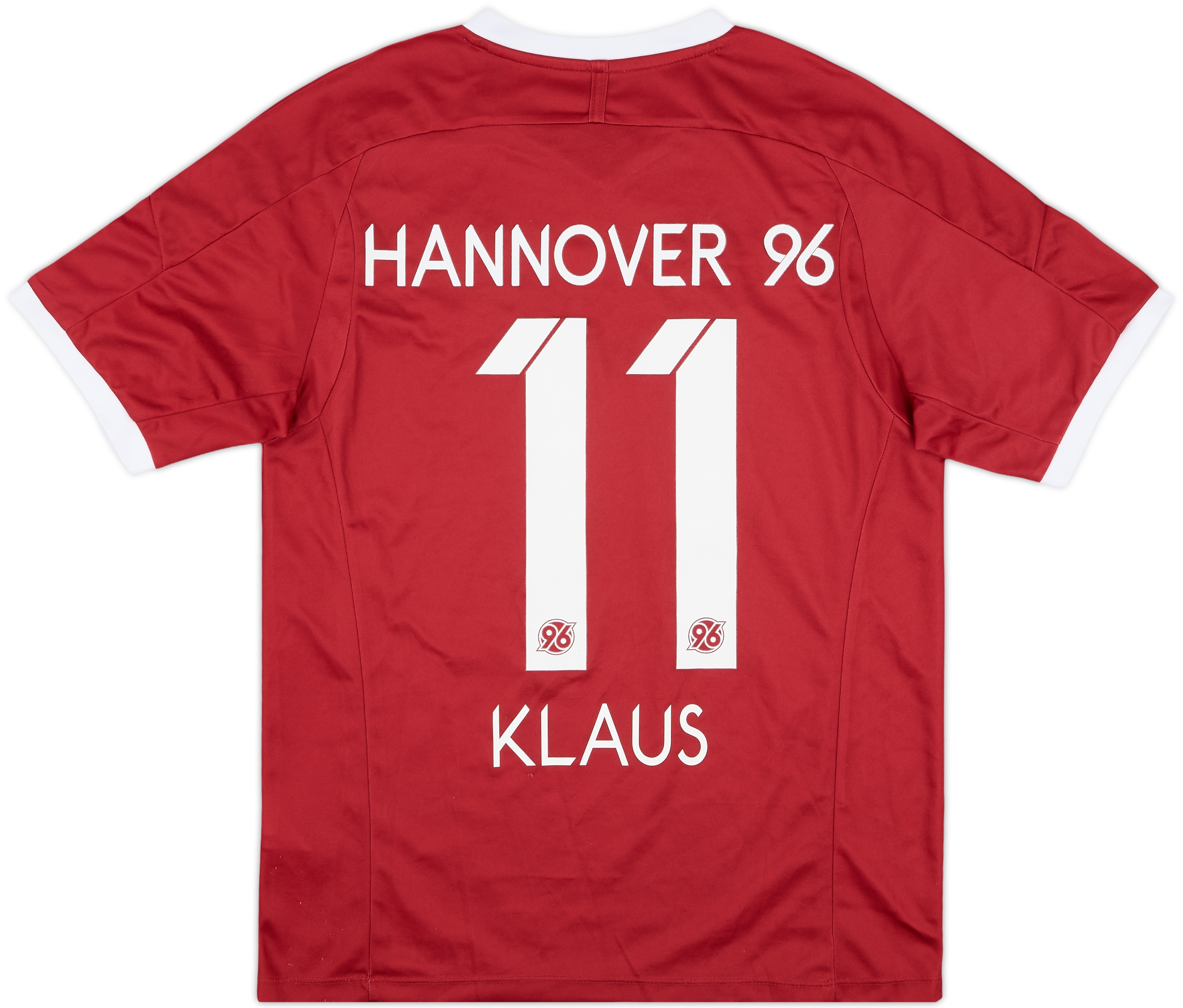 2016-17 Hannover 96 Home Shirt Klaus #11 - 8/10 - (M)